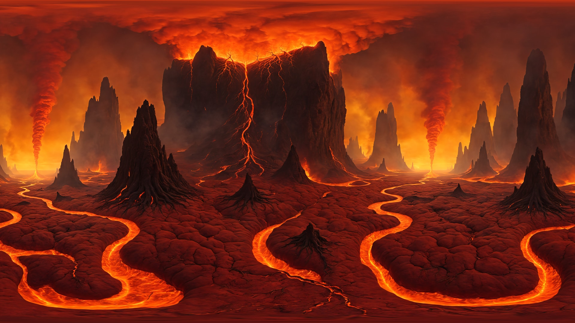 HDRI Hellscape Panoramas - 8k in Textures - UE Marketplace