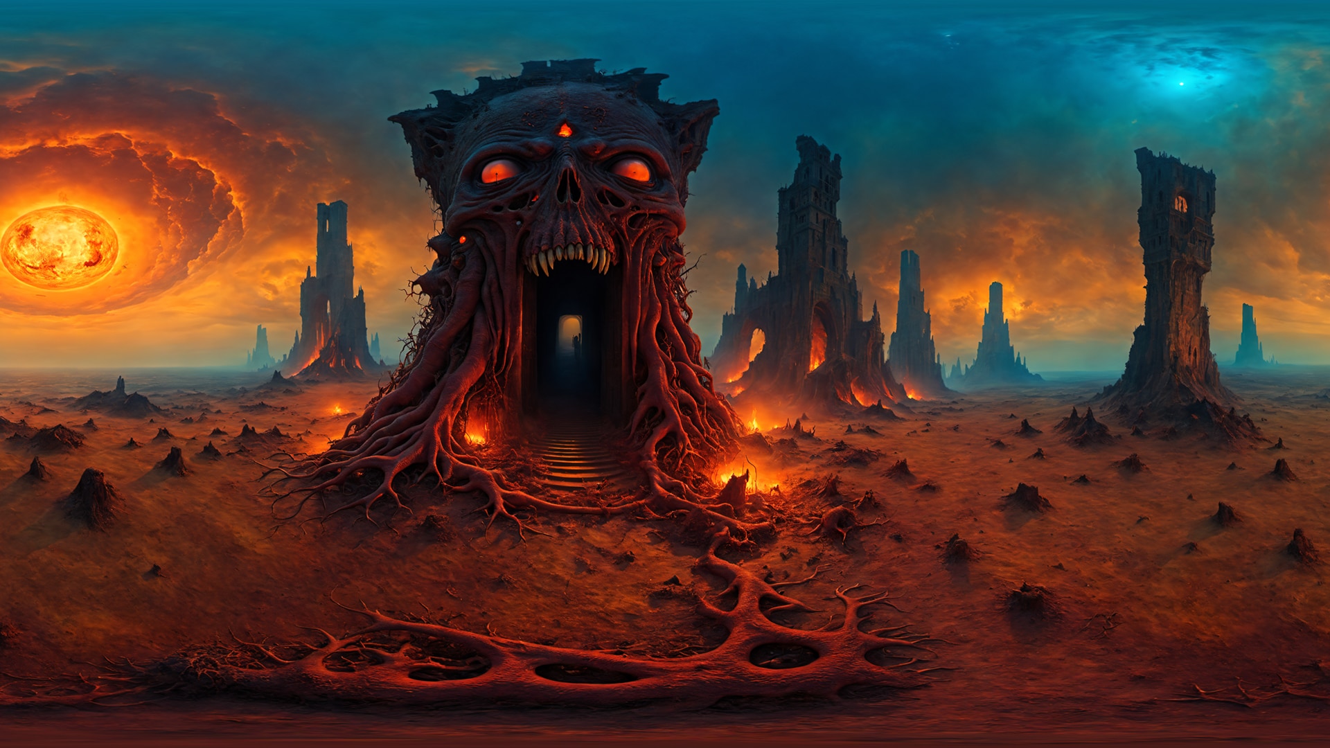 HDRI Hellscape Panoramas - 8k in Textures - UE Marketplace