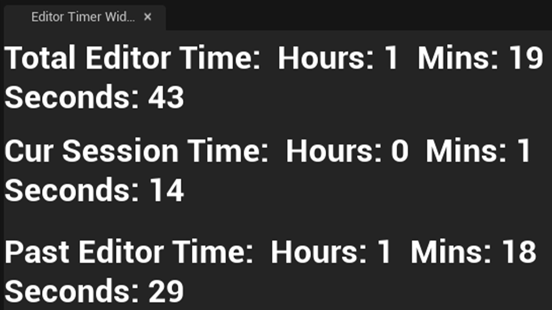 Editor Time Keeper in Code Plugins - UE Marketplace