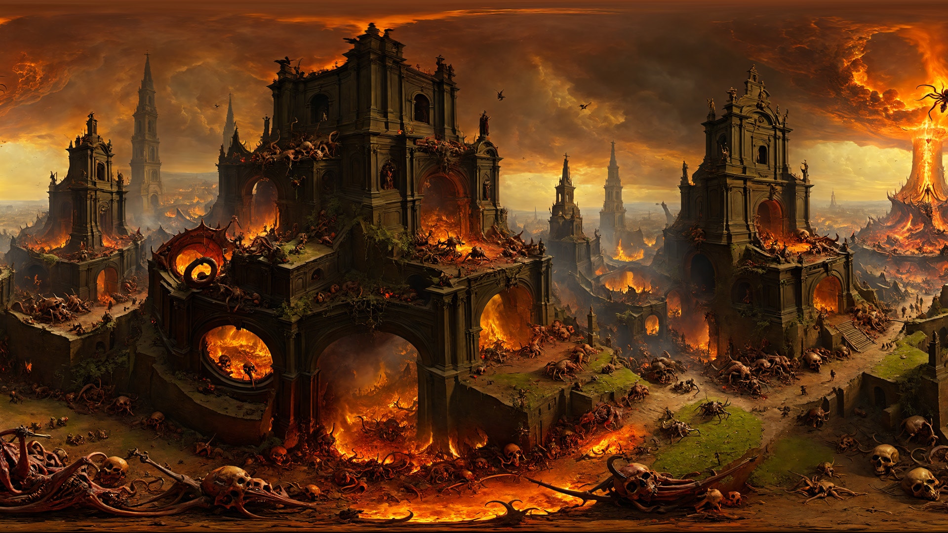 HDRI Hellscape Panoramas - 8k in Textures - UE Marketplace