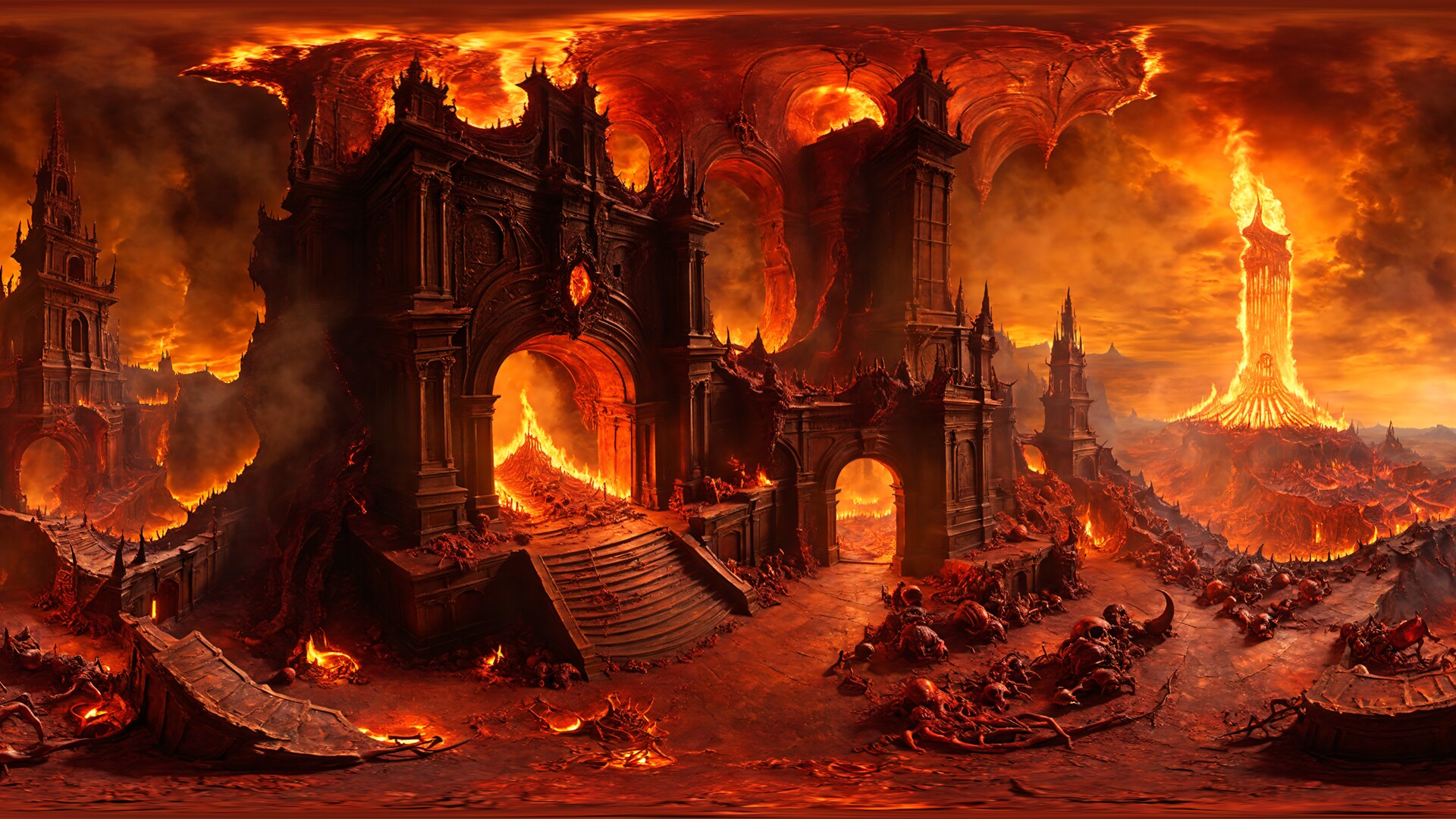 HDRI Hellscape Panoramas - 8k in Textures - UE Marketplace