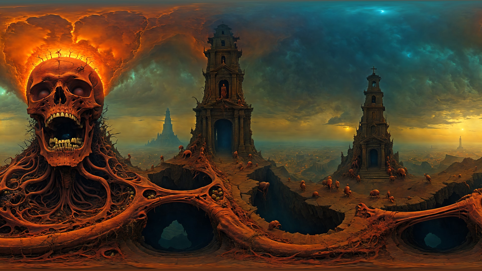 HDRI Hellscape Panoramas - 8k in Textures - UE Marketplace