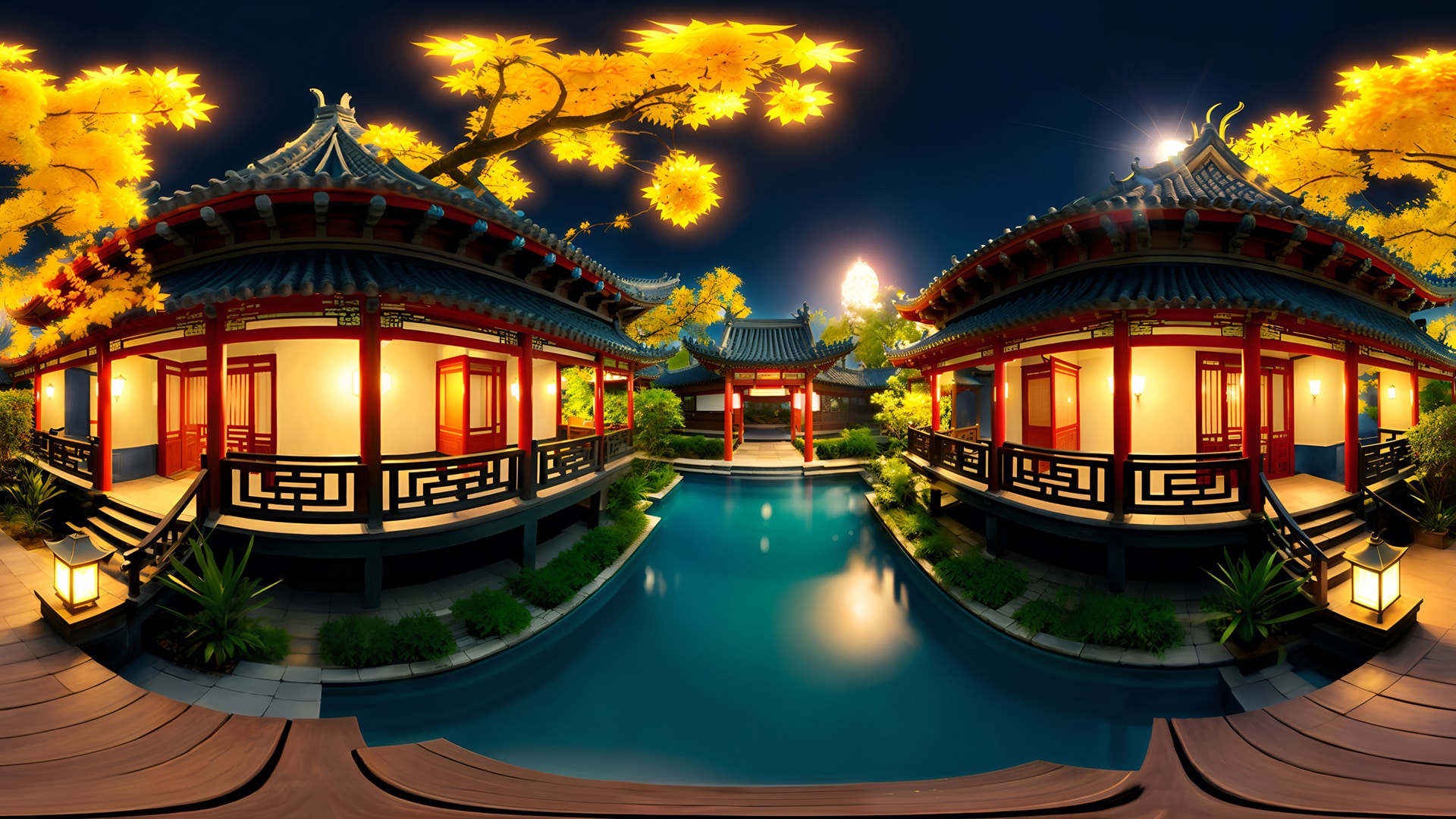 Chinese Garden Wallpaper