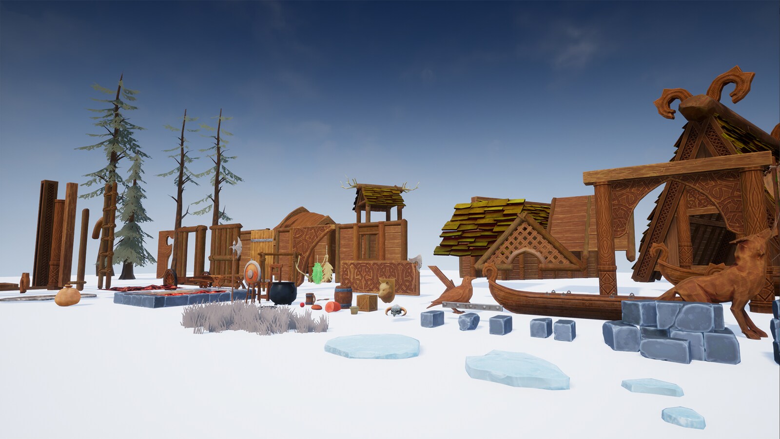 Stylized Viking Fort, 카테고리 배경 - UE 마켓플레이스