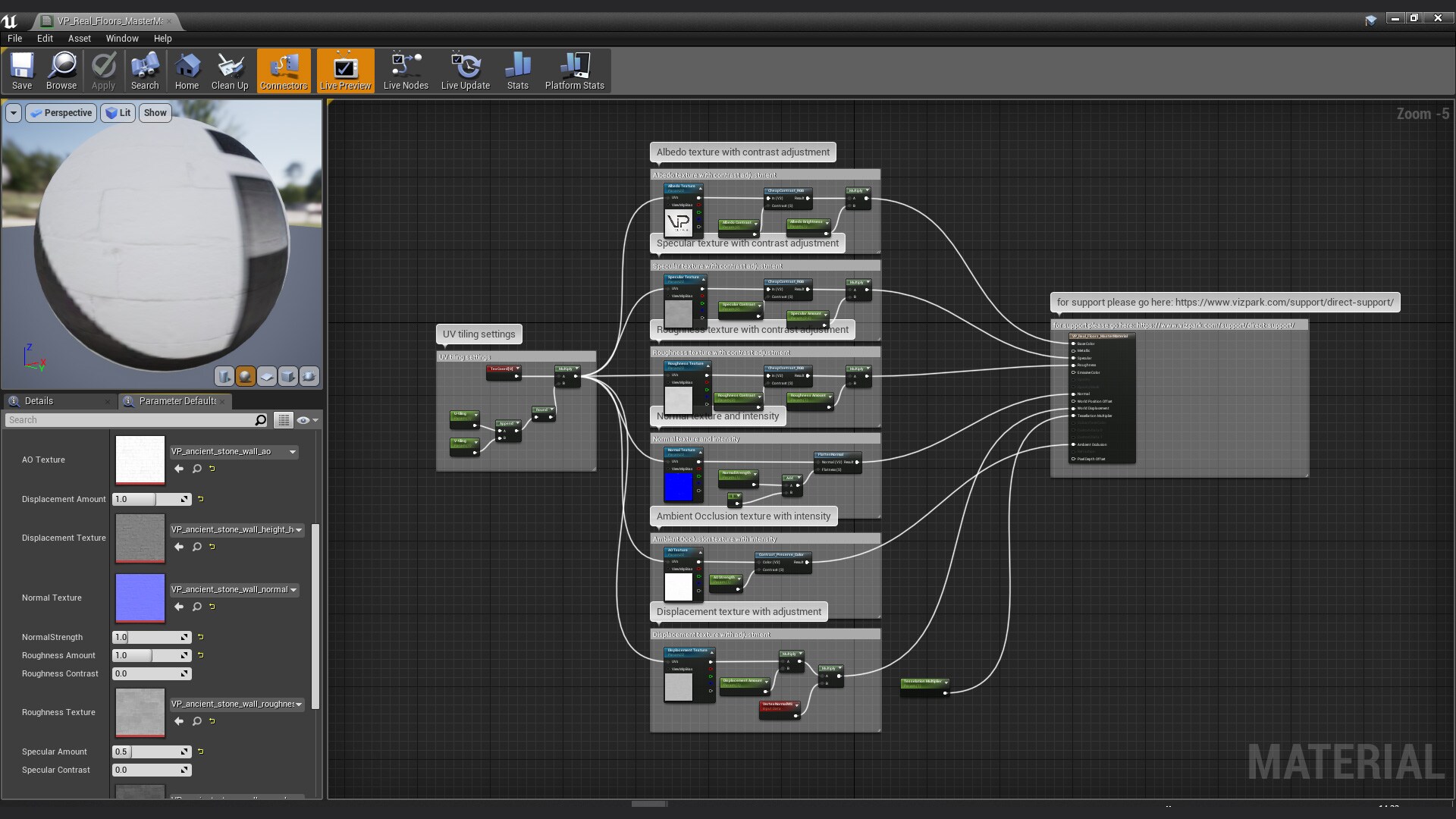 VP Real Floors in Materials - UE Marketplace