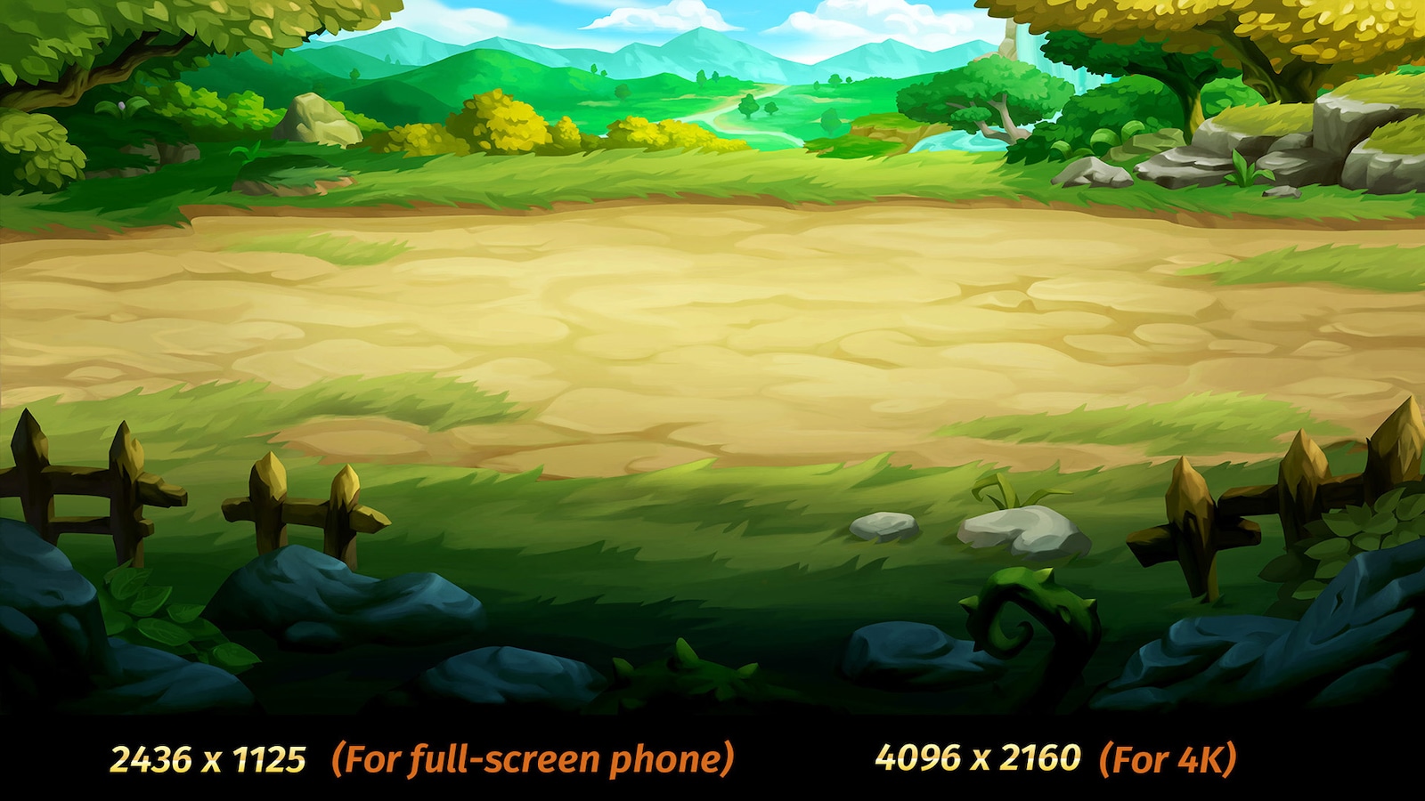 2D Battle Backgrounds Pack, 카테고리 2D 애셋 - UE 마켓플레이스