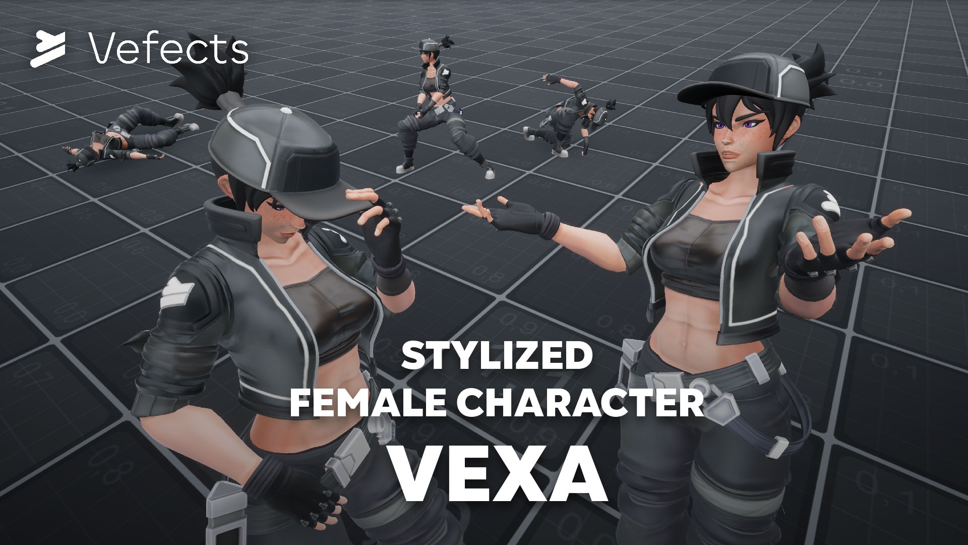 Stylized Female Character in Characters - UE Marketplace