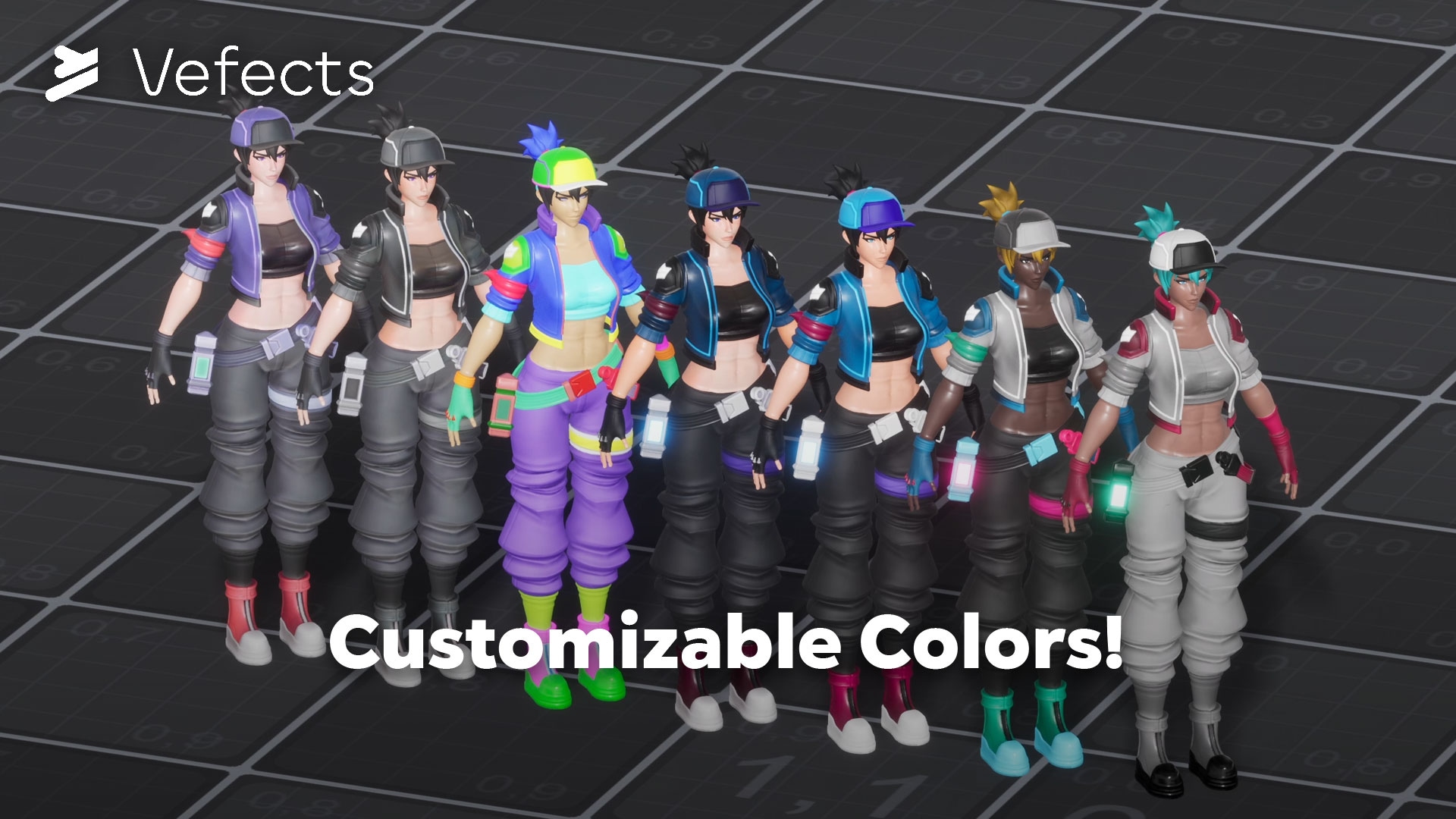 Stylized Female Character in Characters - UE Marketplace