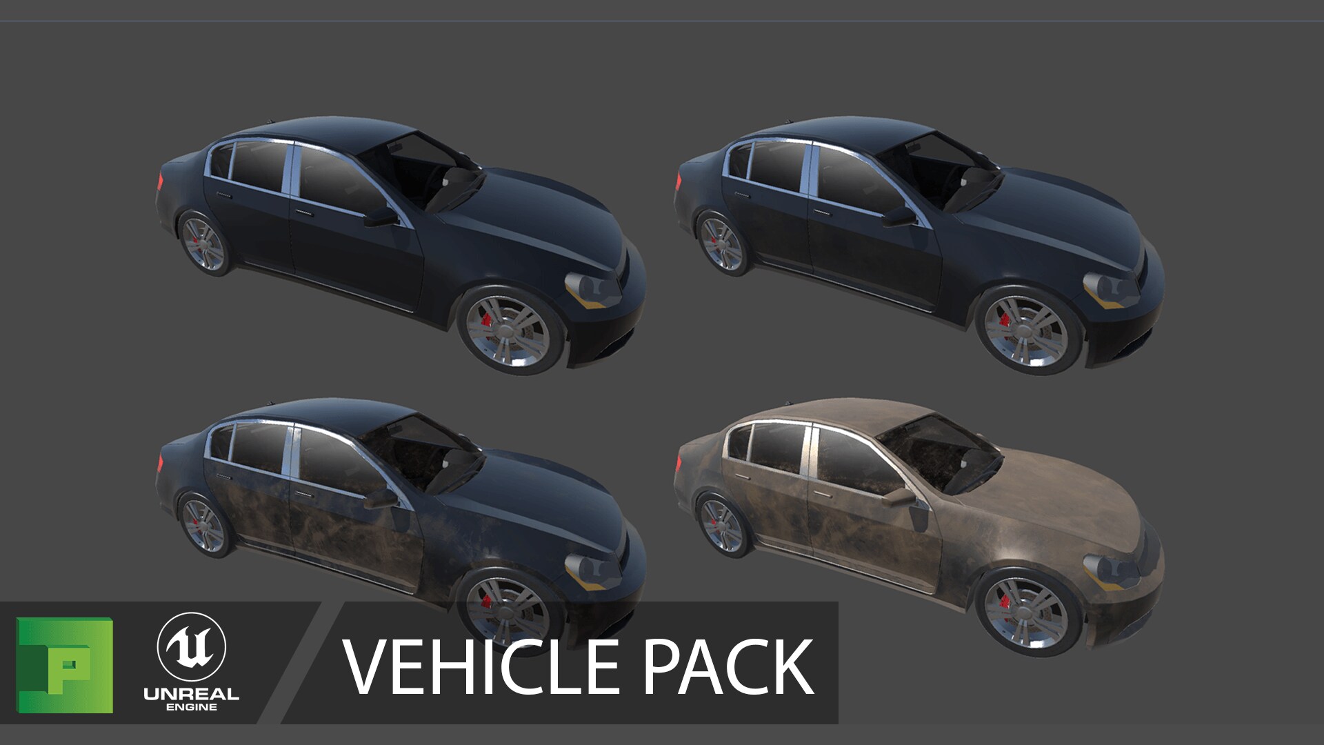 Vehicle Pack Vol.1 in Props - UE Marketplace