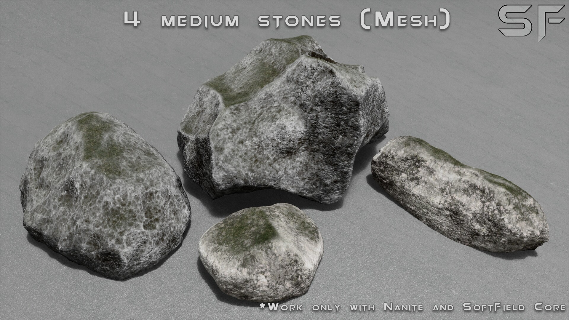 Nature Rock - VersaStones [SoftField]：プロップ・小物 - UE マーケットプレイス