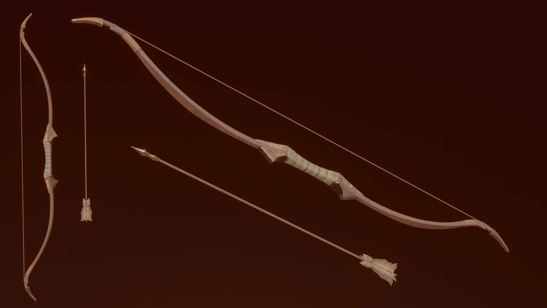 在武器创建的Copper Fantasy Weapon Set - 虚幻引擎商城