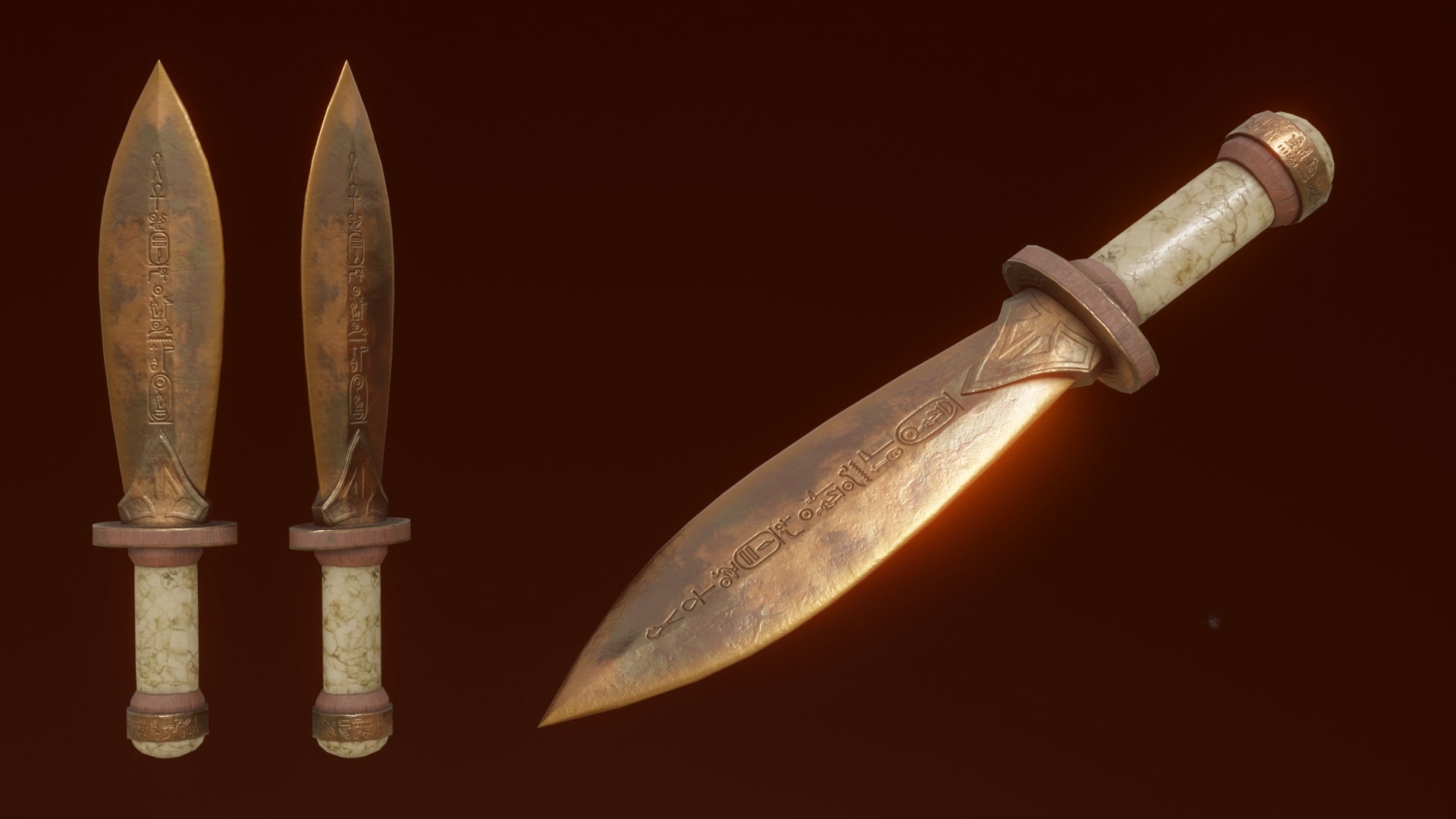 Copper Fantasy Weapon Set in Weapons - UE Marketplace