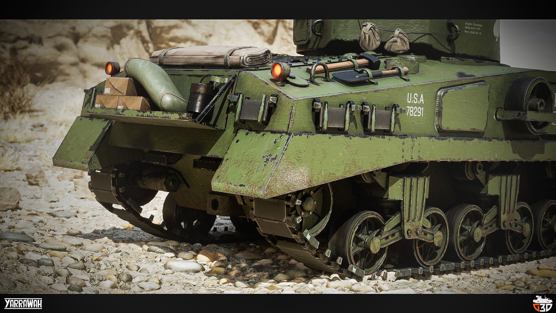 在蓝图创建的WW2 Tank - Sherman M4A2 & PZ IV - Advanced Tank Blueprint - Combo ...