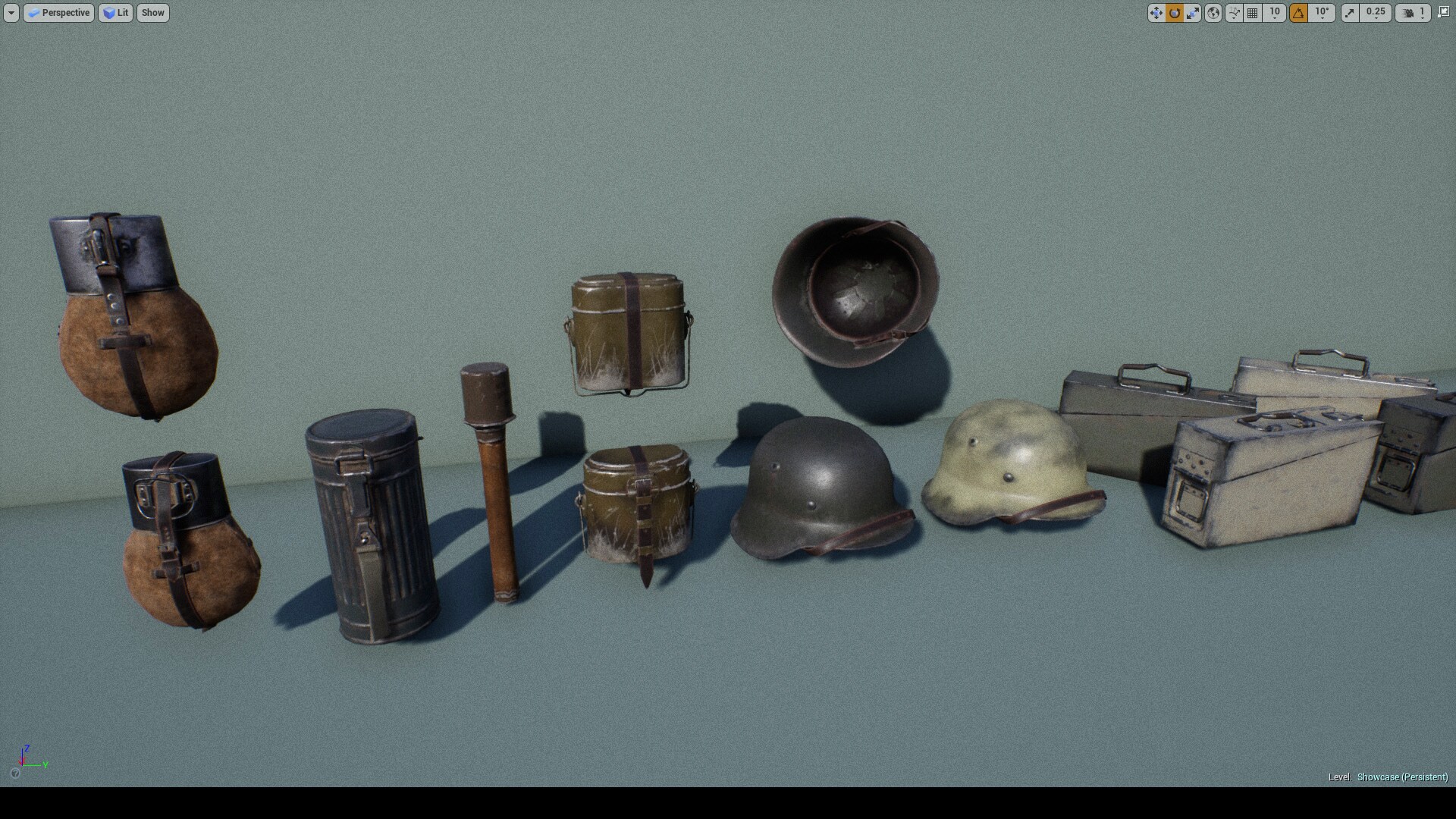 WWII German Equipment Set in Props - UE Marketplace