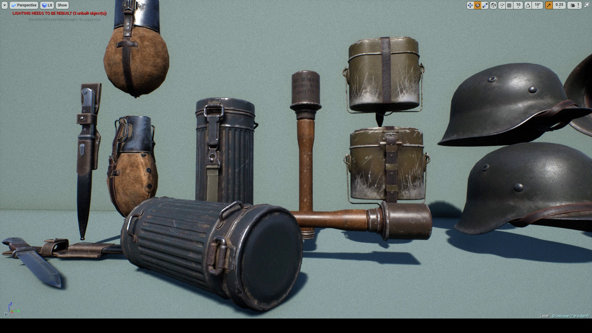 WWII German Equipment Set in Props - UE Marketplace