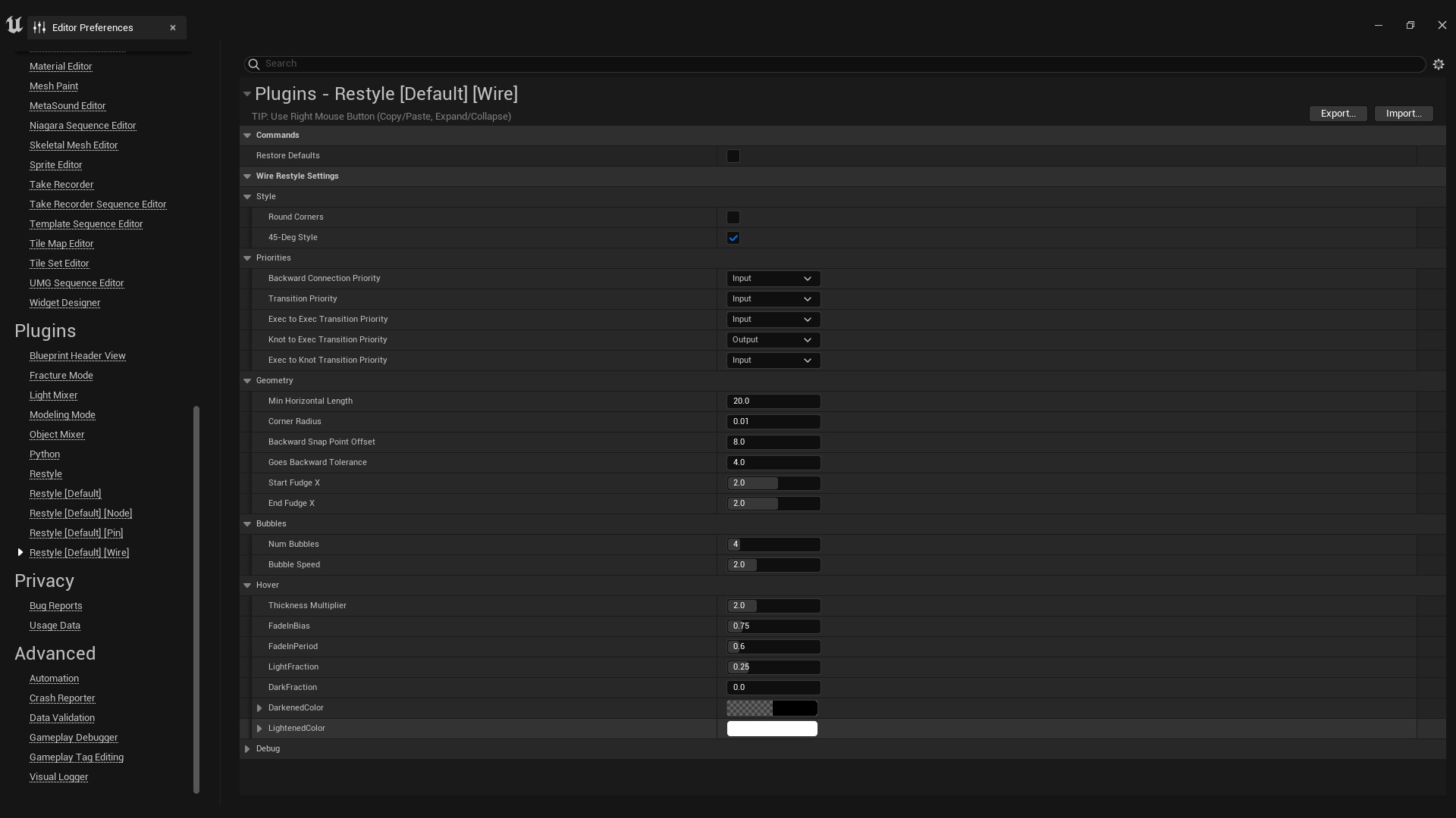 Restyle in Code Plugins - UE Marketplace