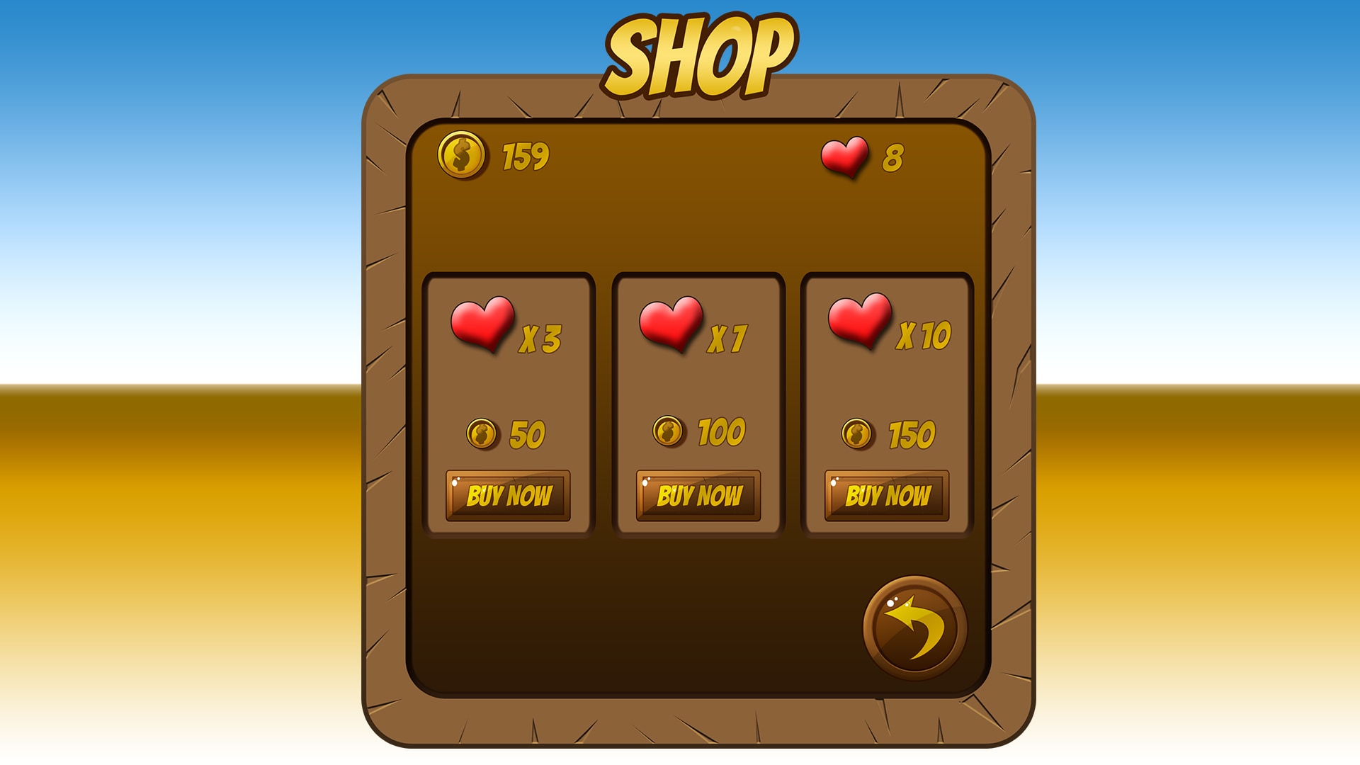 Wooden Cartoon Style GUI in 2D Assets - UE Marketplace