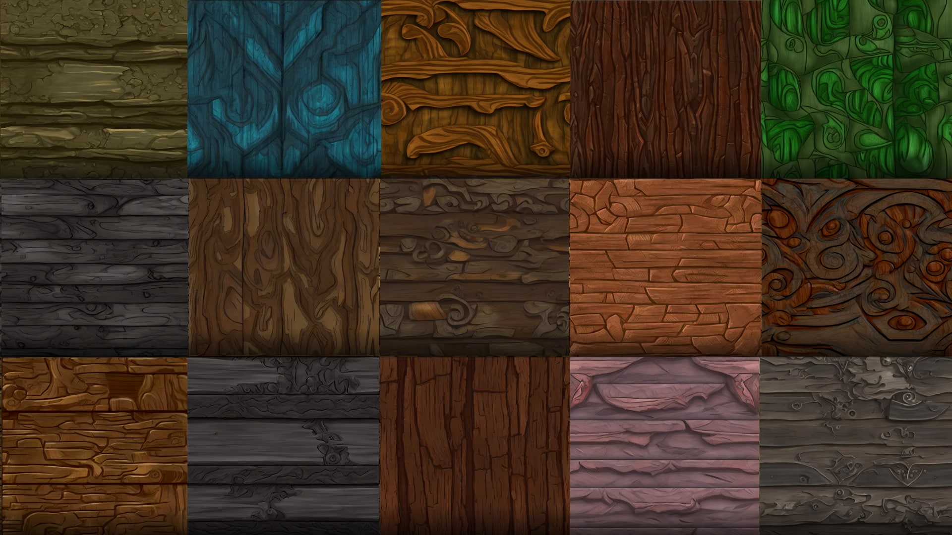 在贴图创建的200 wooden textures - 虚幻引擎商城