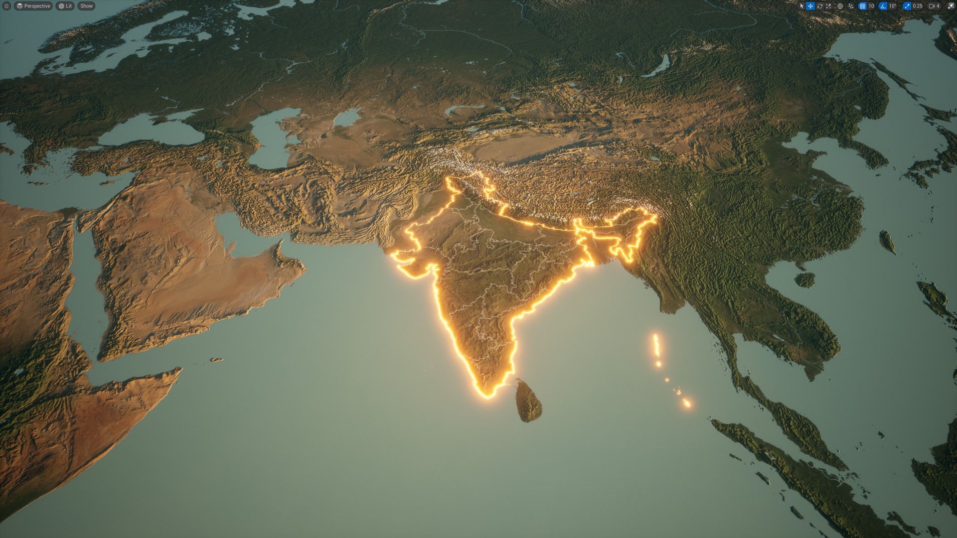 [Openclay] Earth World Map in Environments - UE Marketplace