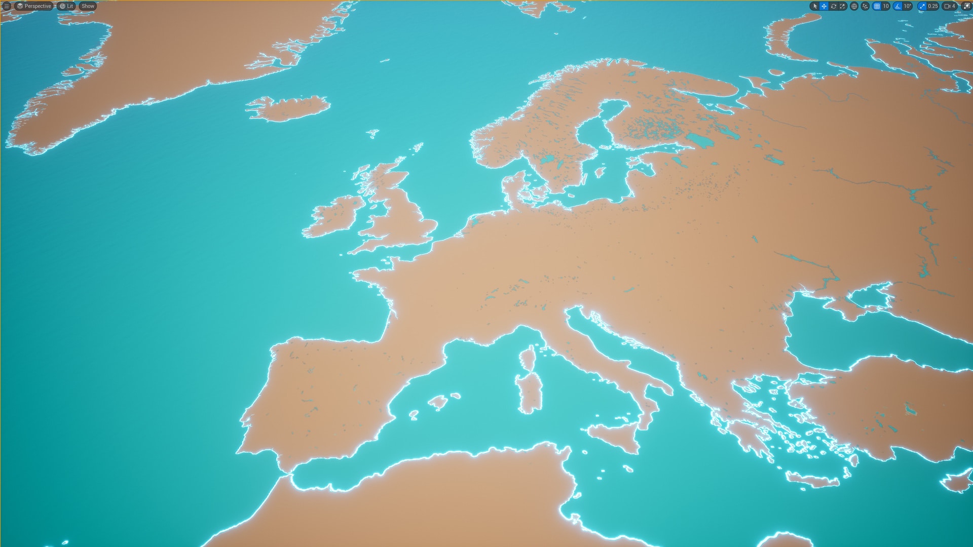 [Openclay] Earth World Map in Environments - UE Marketplace