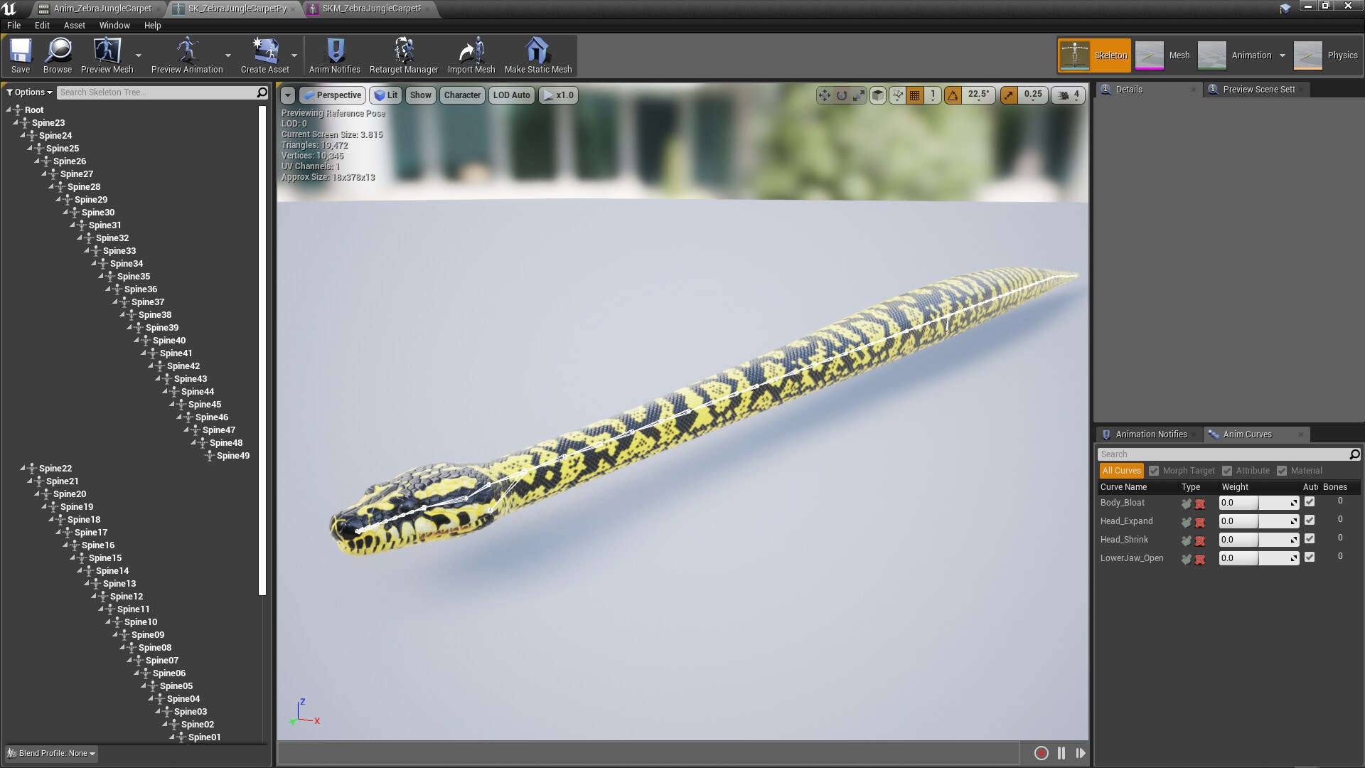 Zebra Jungle Carpet Python：キャラクター - UE マーケットプレイス