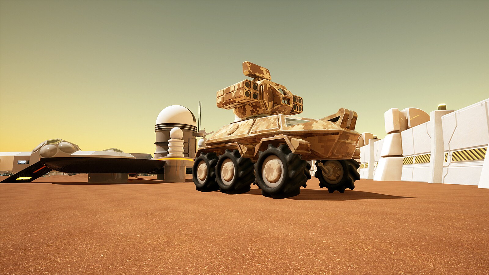 Sci Fi Military Base Model