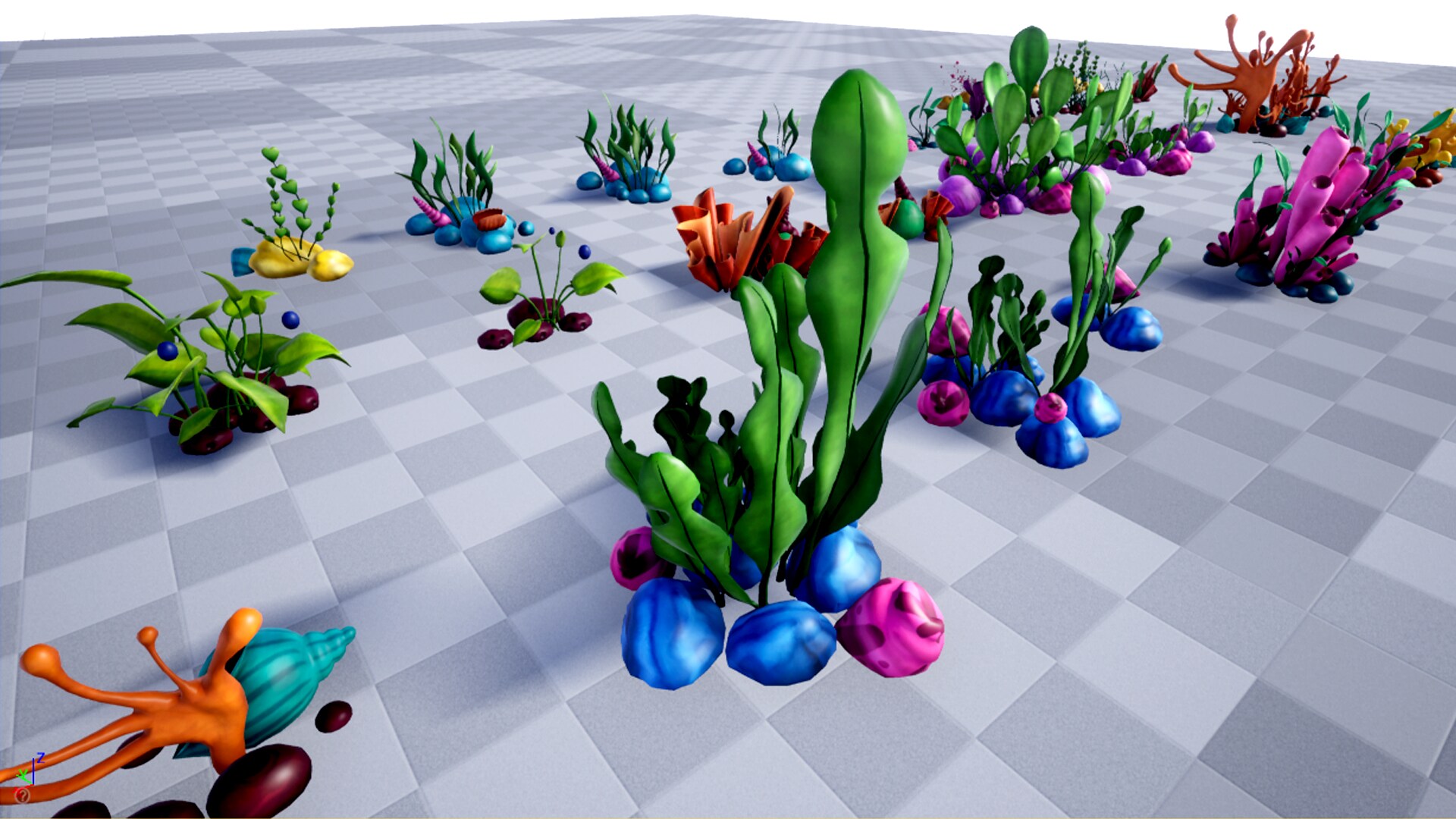 Cartoon Seaweed Pack4 in Props - UE Marketplace