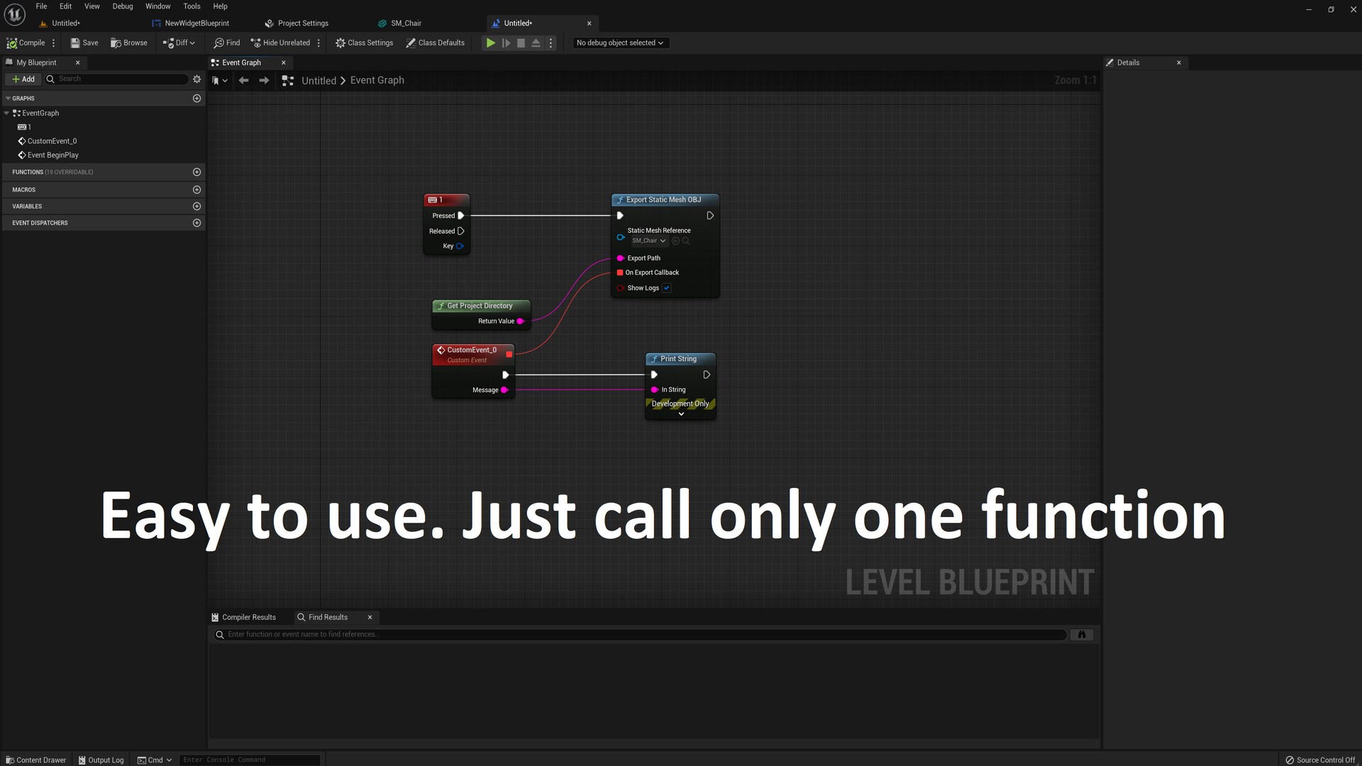 Runtime .OBJ(wavefront) Mesh Exporter in Code Plugins - UE Marketplace