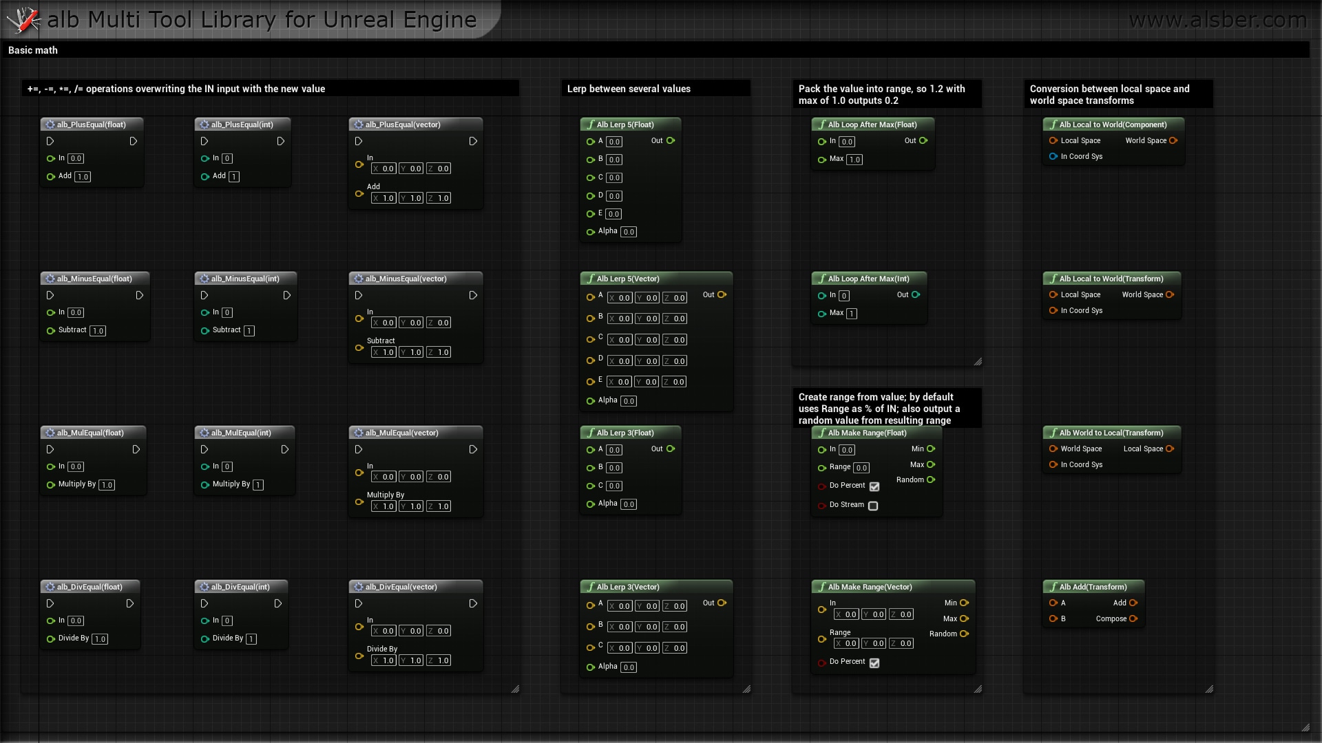 alb Multi Tool Library in Blueprints - UE Marketplace