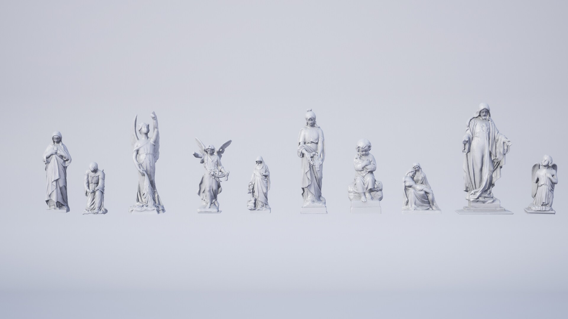 Funeral Statues：プロップ・小物 - UE マーケットプレイス