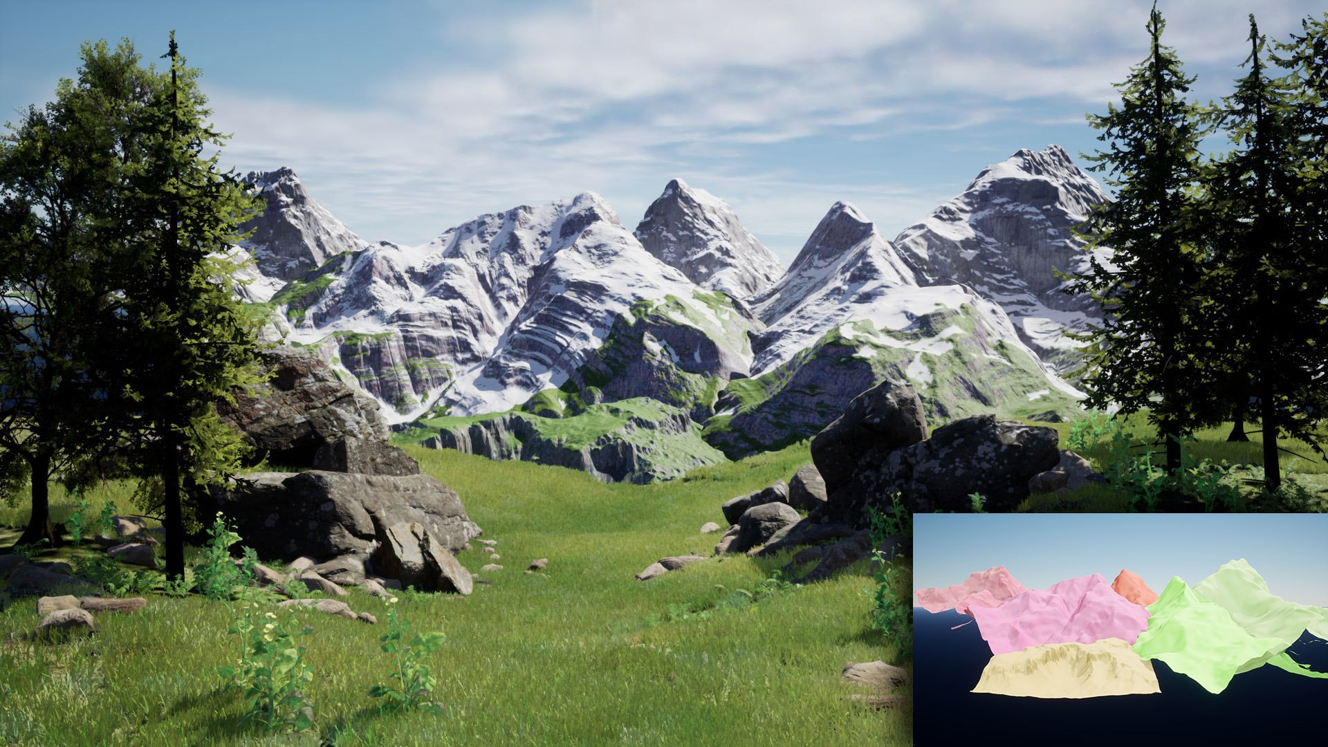 Background Landscape Meshes in Environments - UE Marketplace