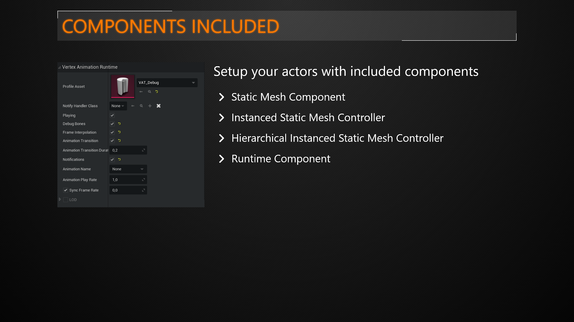 Vertex Animation Manager
