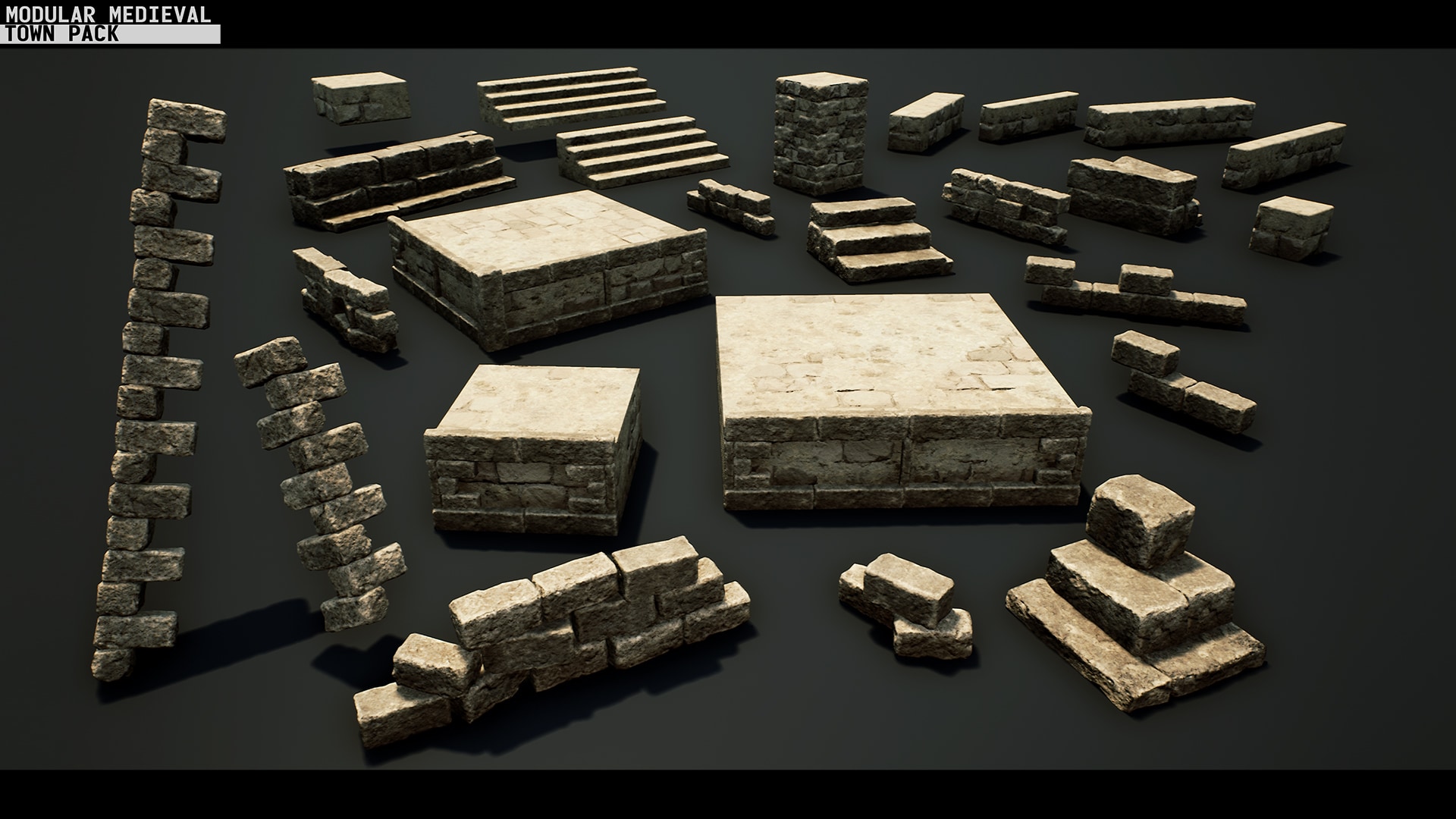 MODULAR MEDIEVAL ASSET PACK in Environments - UE Marketplace