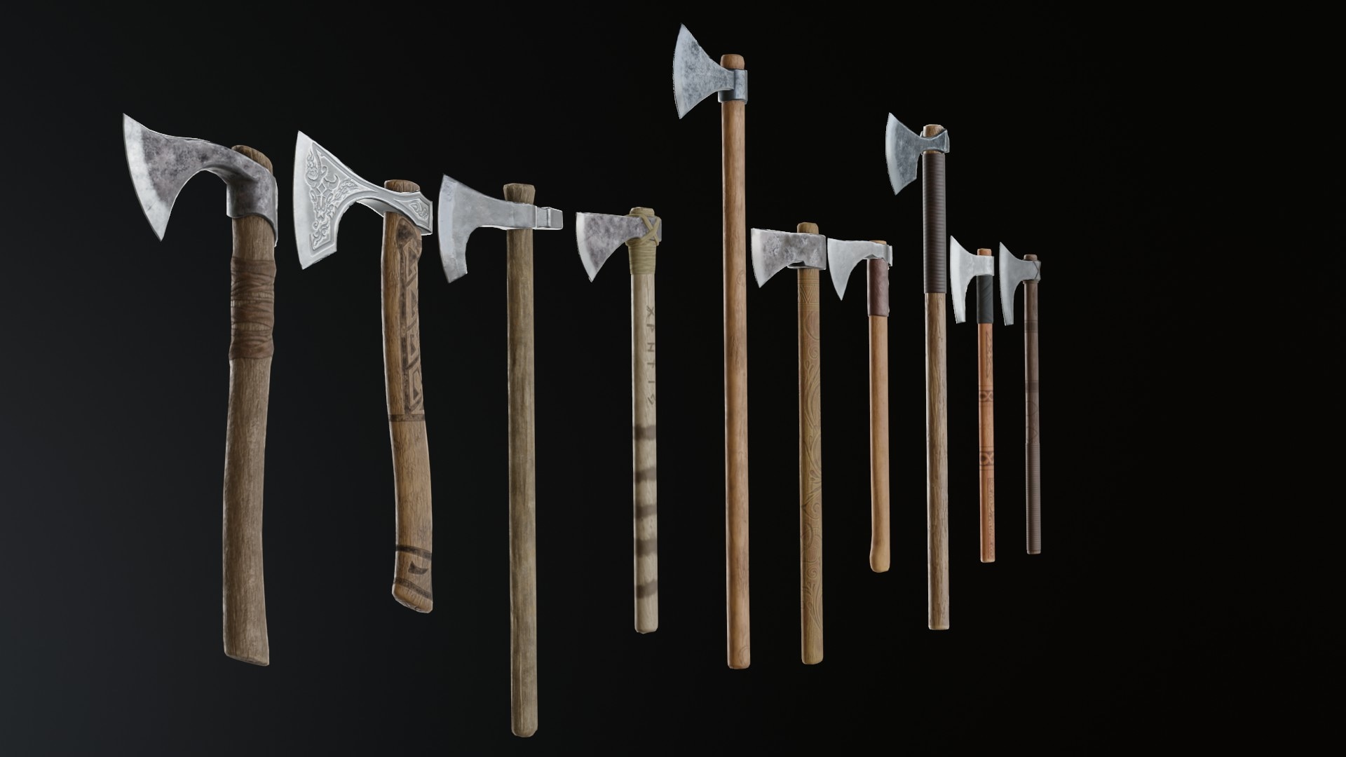 Medieval Ax Set 01 in Weapons - UE Marketplace