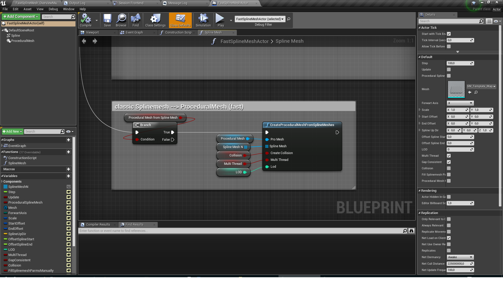 Fast Procedural SplineMesh in Code Plugins - UE Marketplace