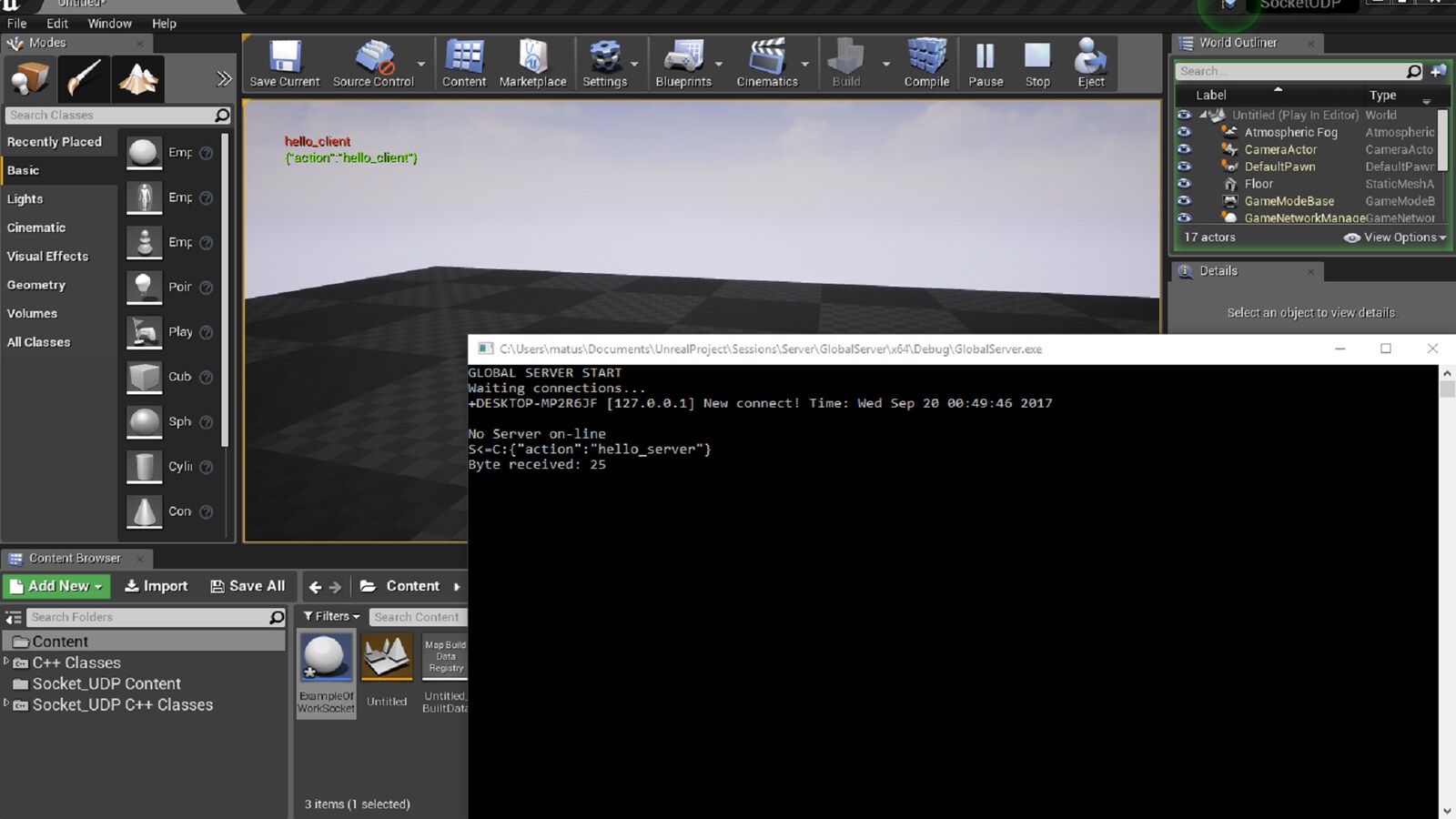 UDP Socket Plugin in Code Plugins - UE Marketplace
