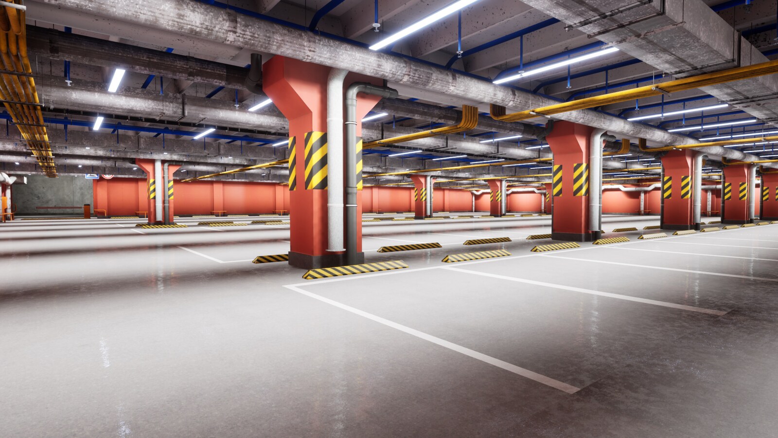 Underground Car Parking in Environments - UE Marketplace