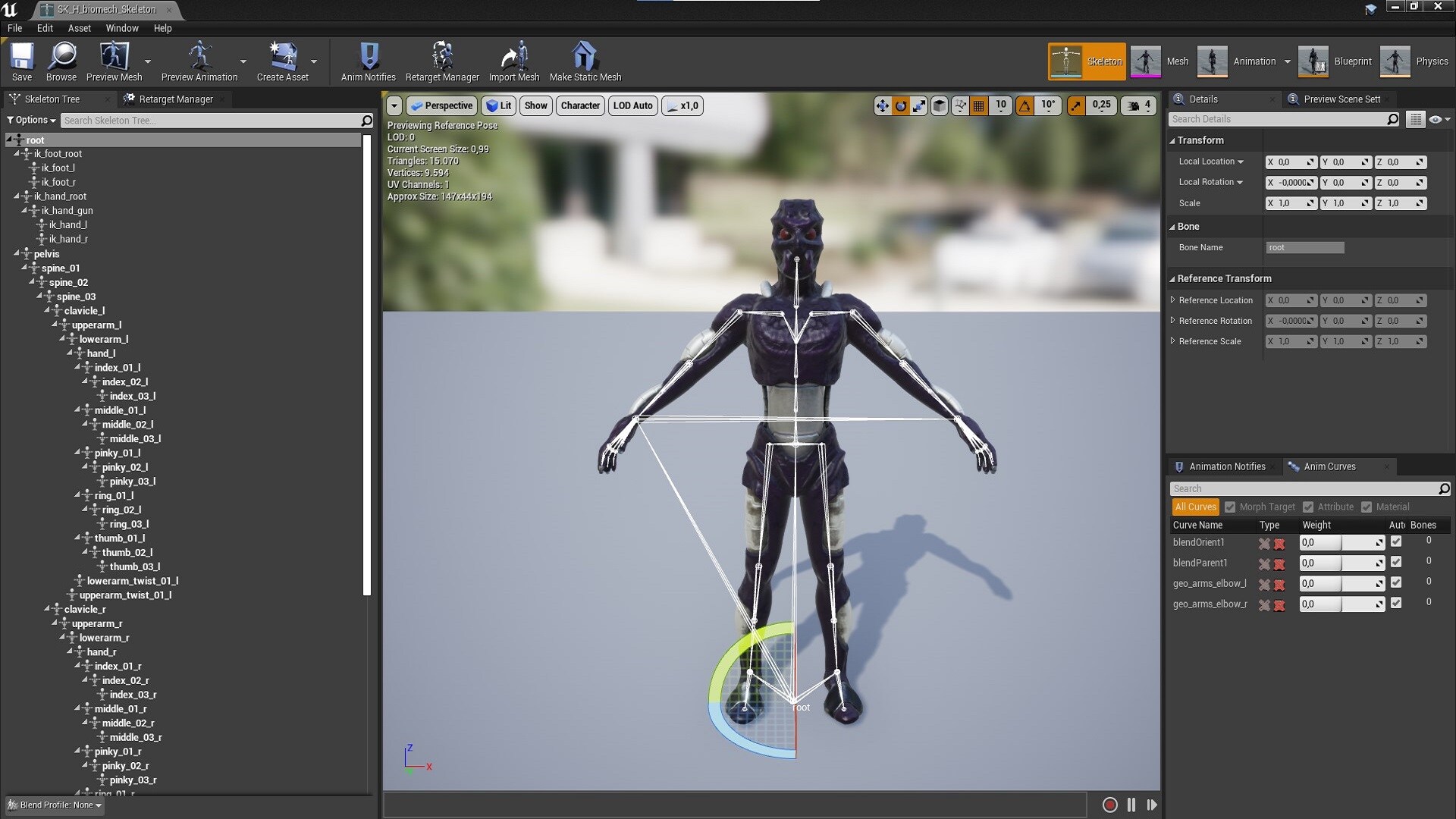 Humanoid Biomech in Characters - UE Marketplace