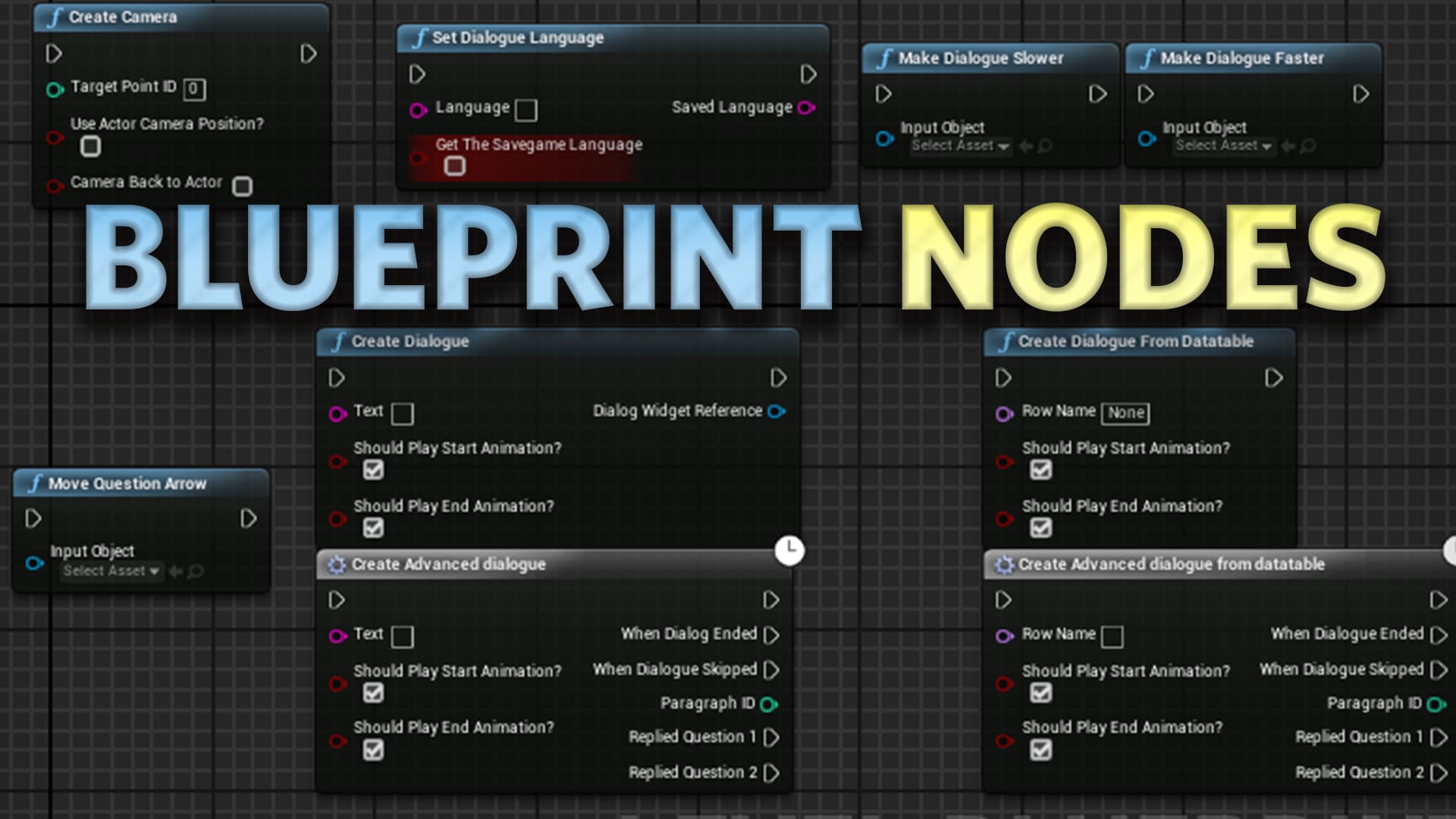 Extreme Dialogue System In Blueprints Ue Marketplace