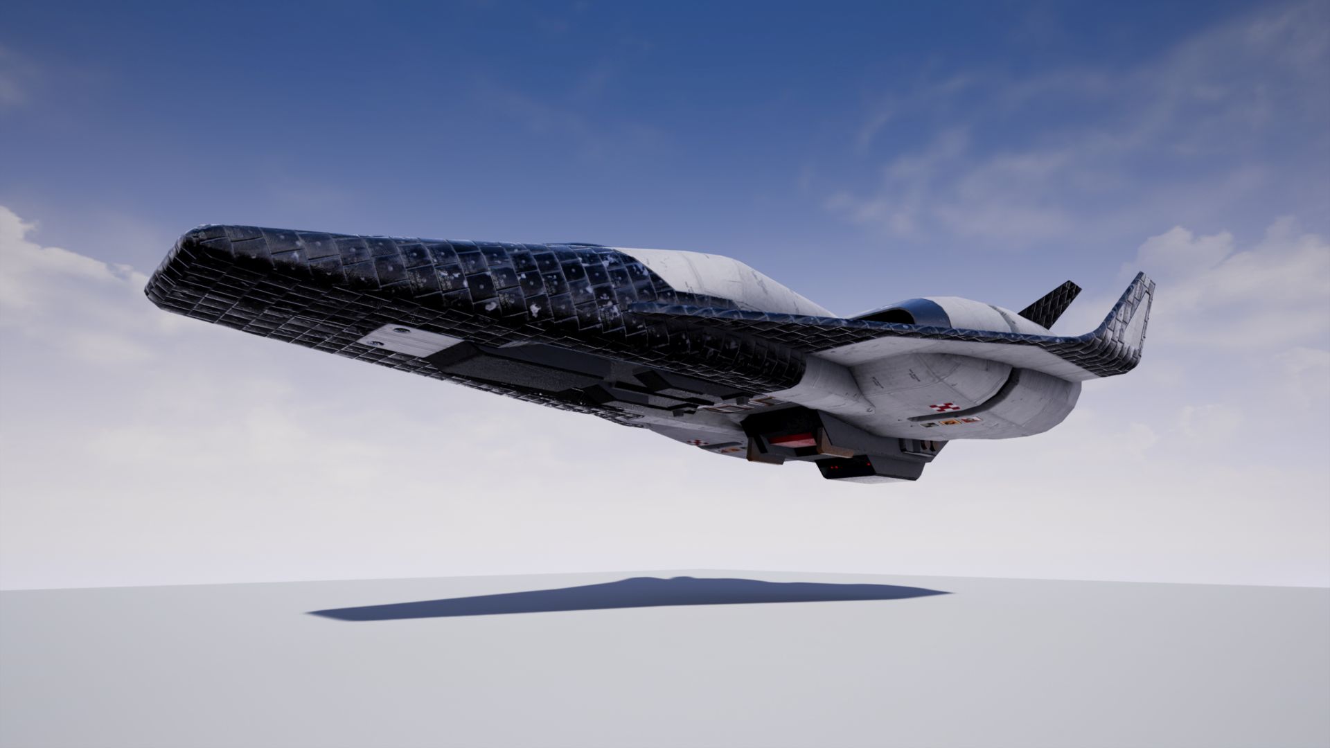 LEAKED GAME ASSETS - SciFi Colony Shuttle Spaceship with Flight System