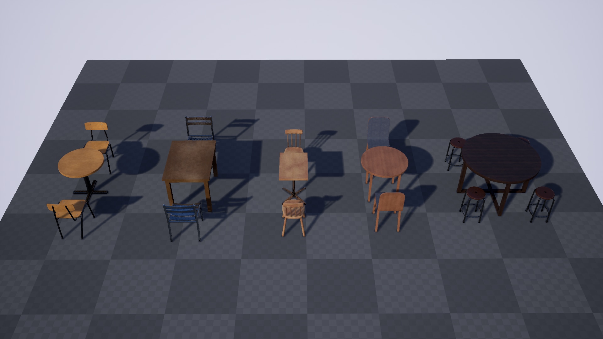 Cafe Table Set in Props - UE Marketplace