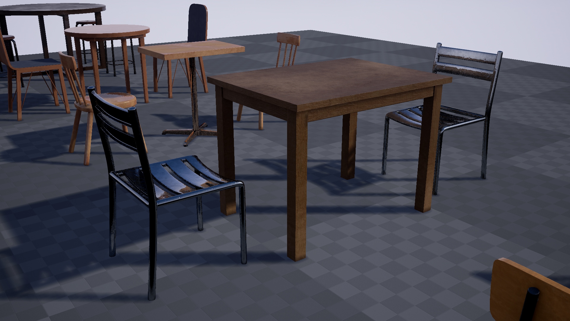 Cafe Table Set in Props - UE Marketplace