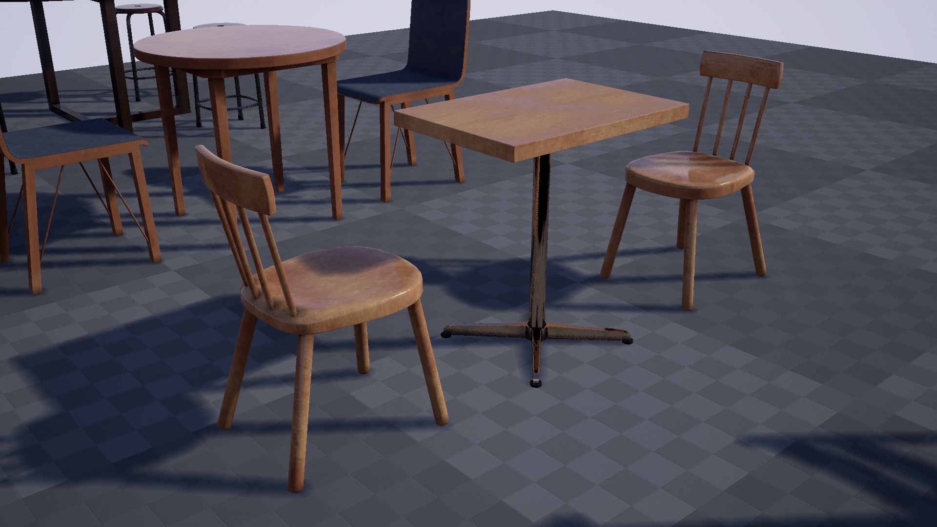 Cafe Table Set in Props - UE Marketplace
