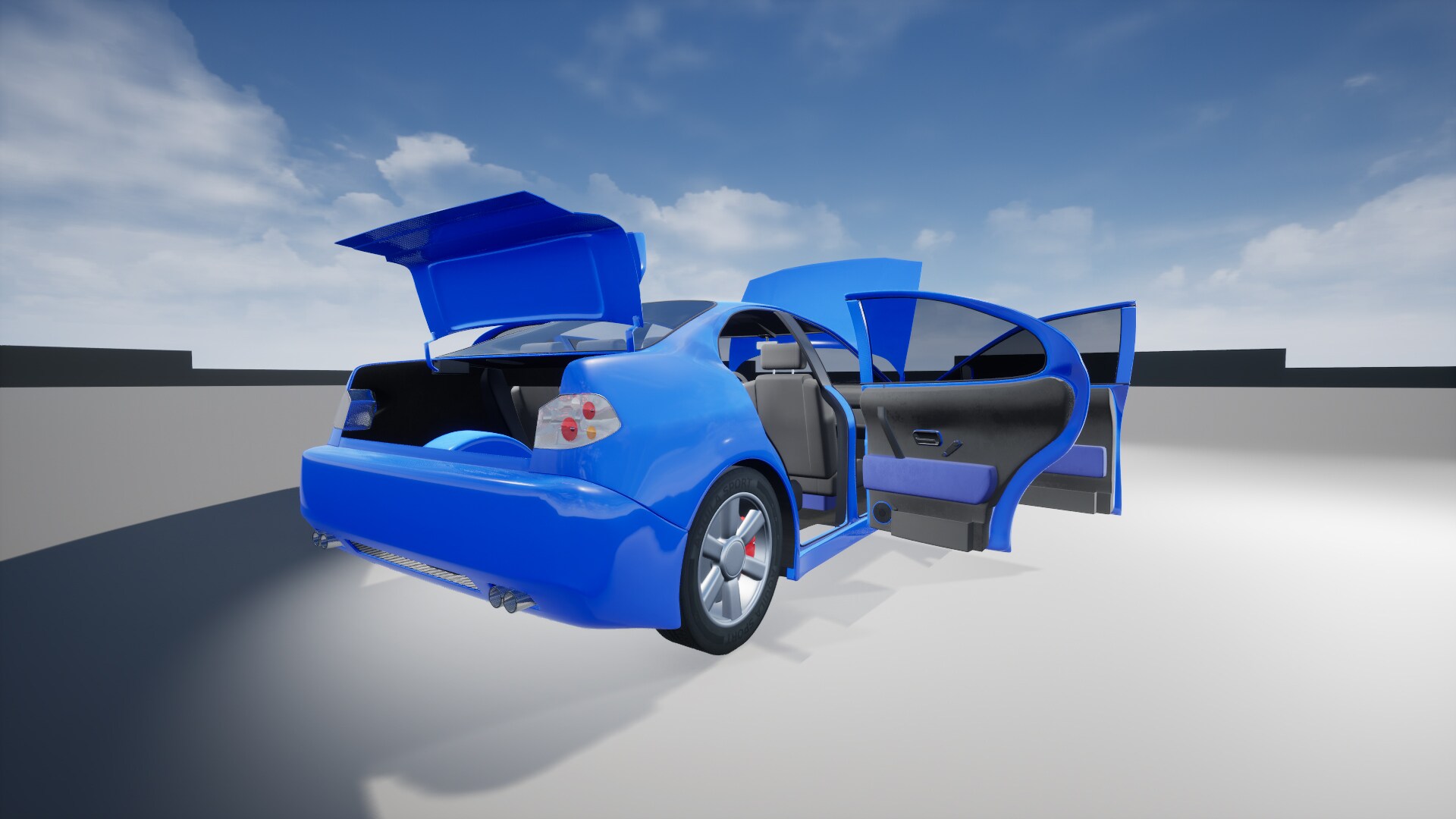 Tuned Sedan Car with custom Blueprints in Blueprints - UE Marketplace