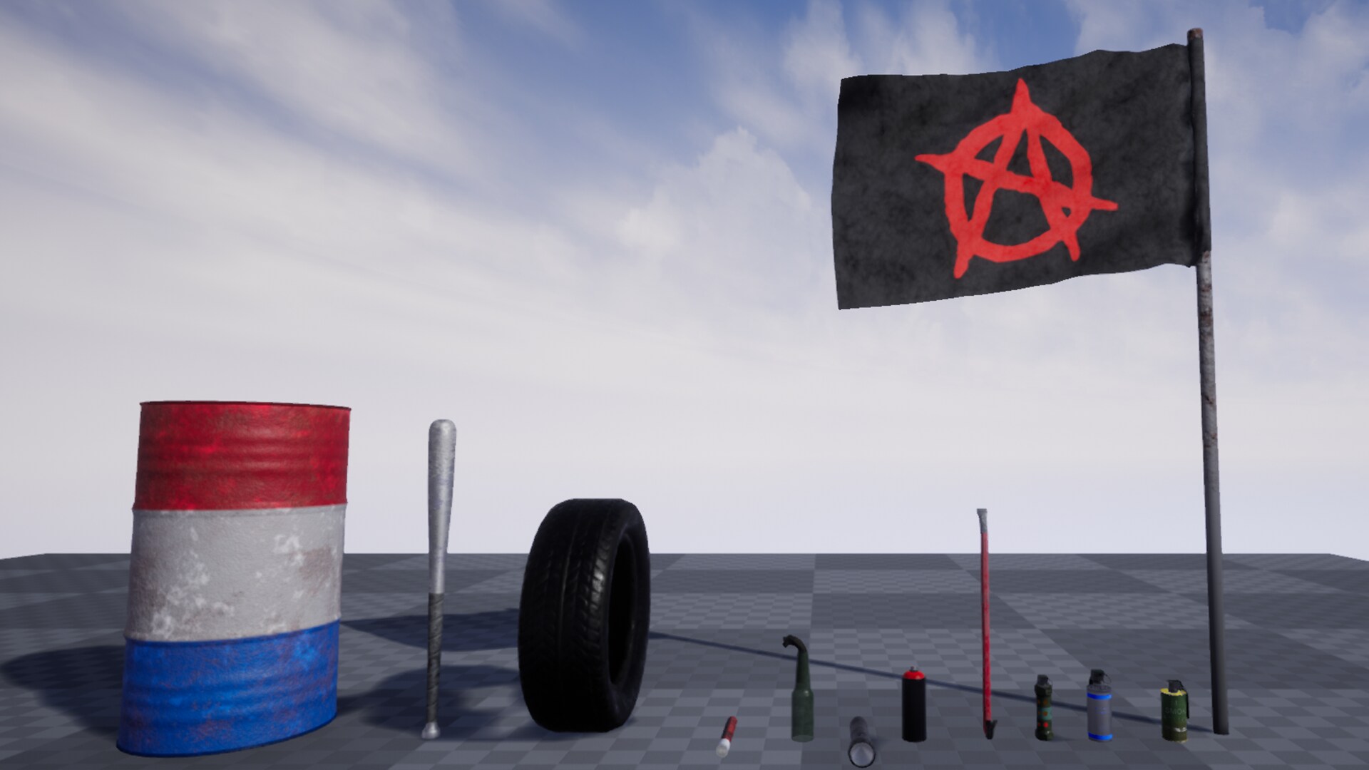 Customizable Riot Pack in Props - UE Marketplace