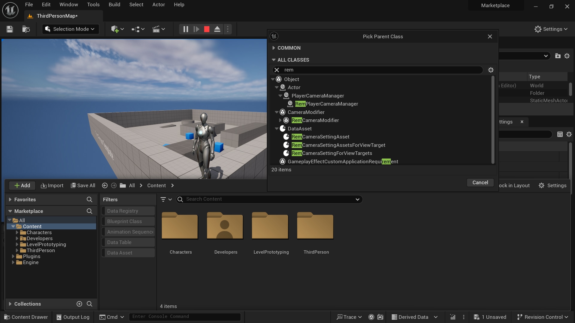 RemGameplayCamera in Code Plugins - UE Marketplace