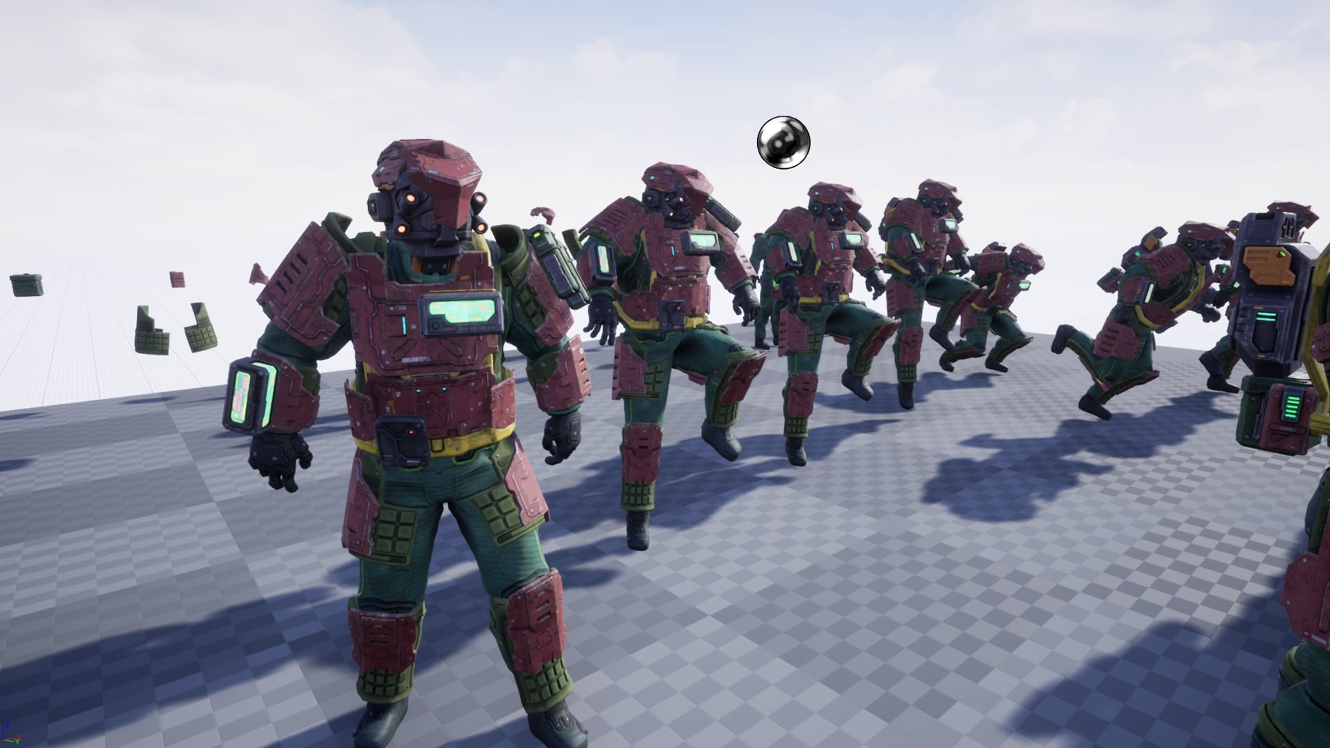 Armored cyberpunk mercenary in Characters - UE Marketplace