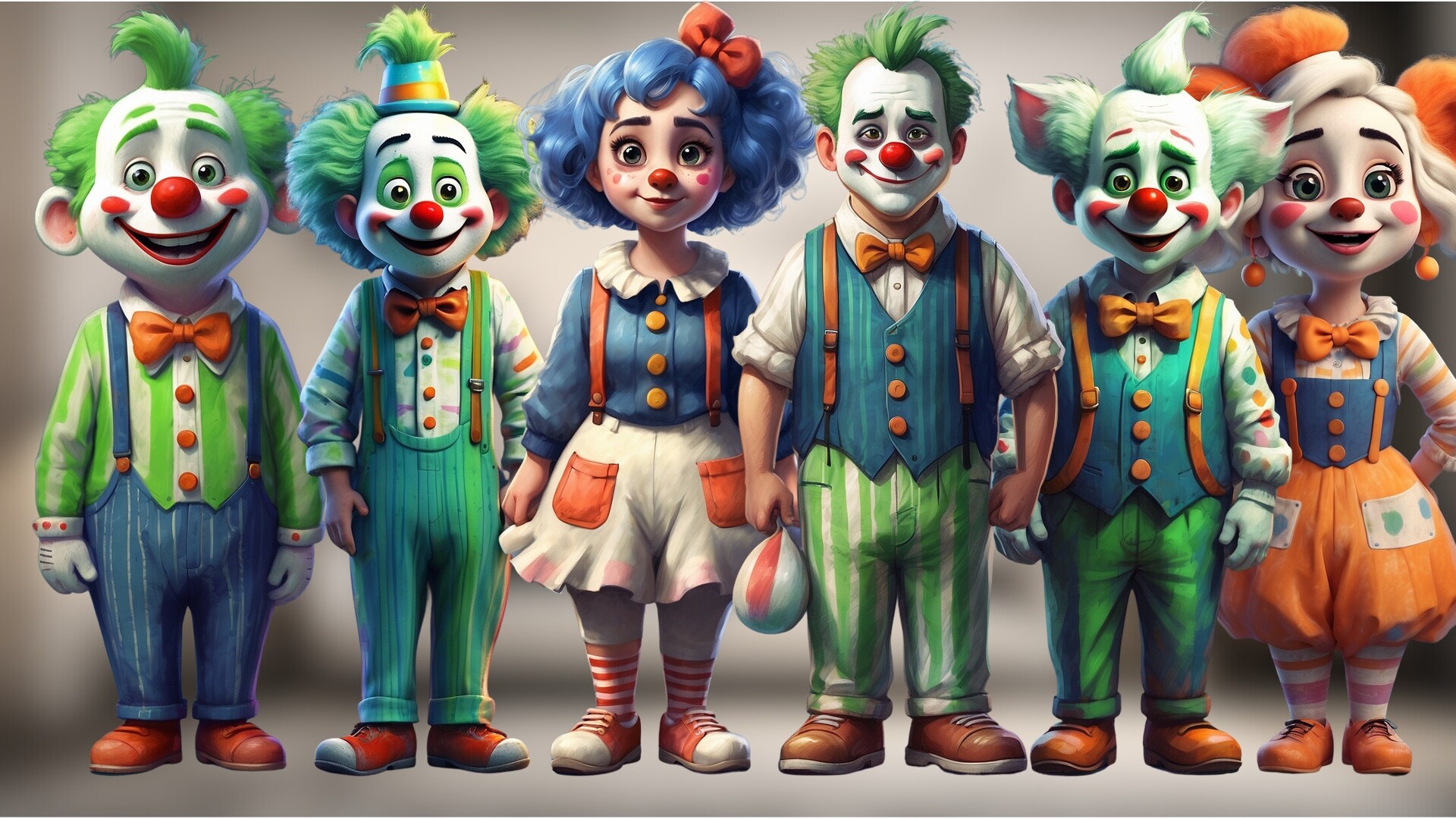 [Clown] UI Characters - 60：2Dアセット - UE マーケットプレイス