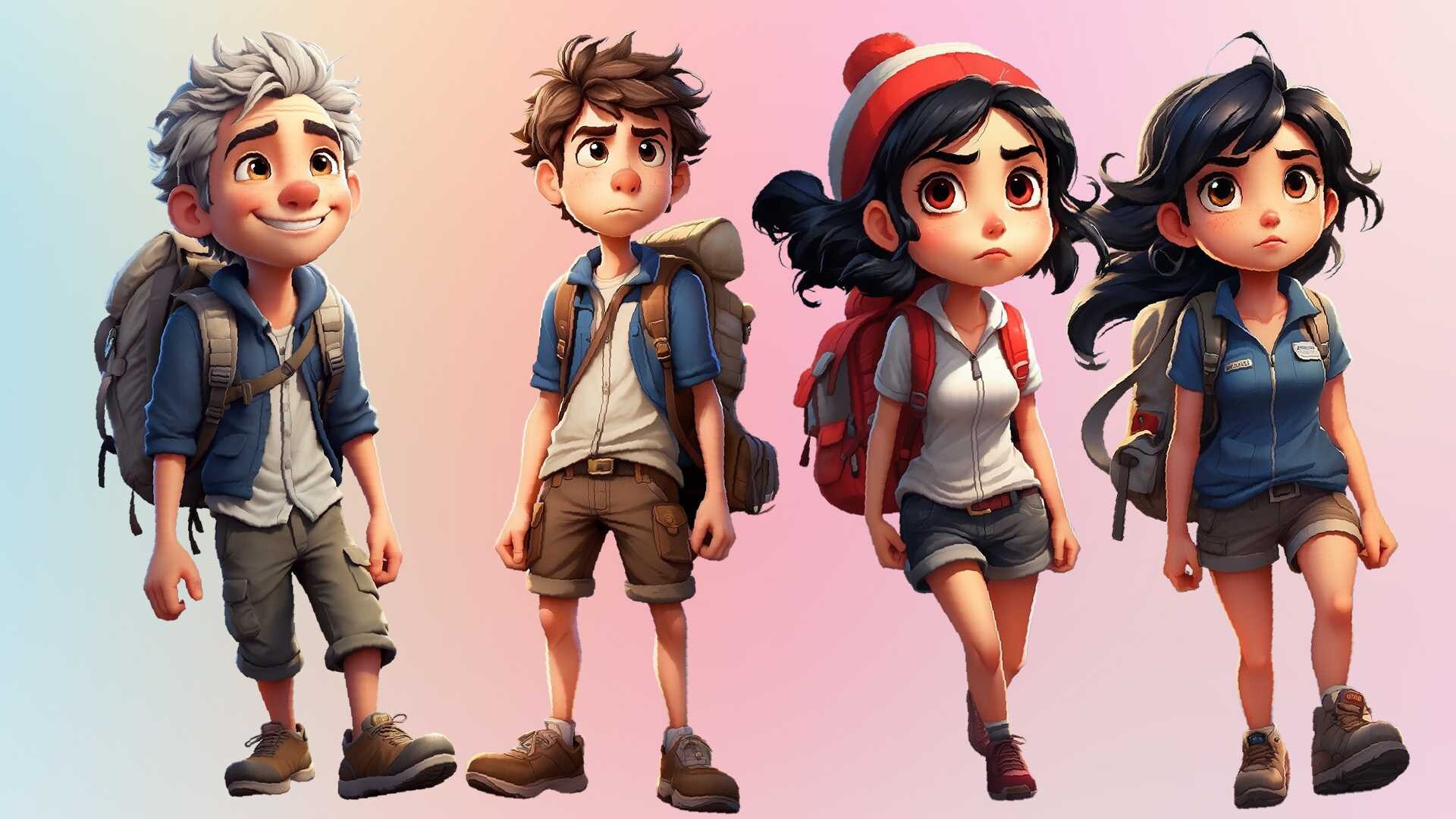 在二维资源创建的[Explorer] UI Characters - 60 - 虚幻引擎商城