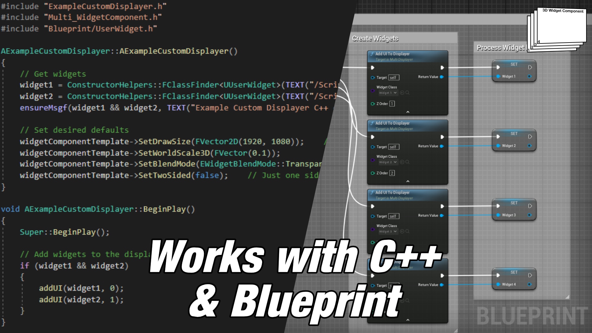 Multiple 3D Widgets in Code Plugins - UE Marketplace